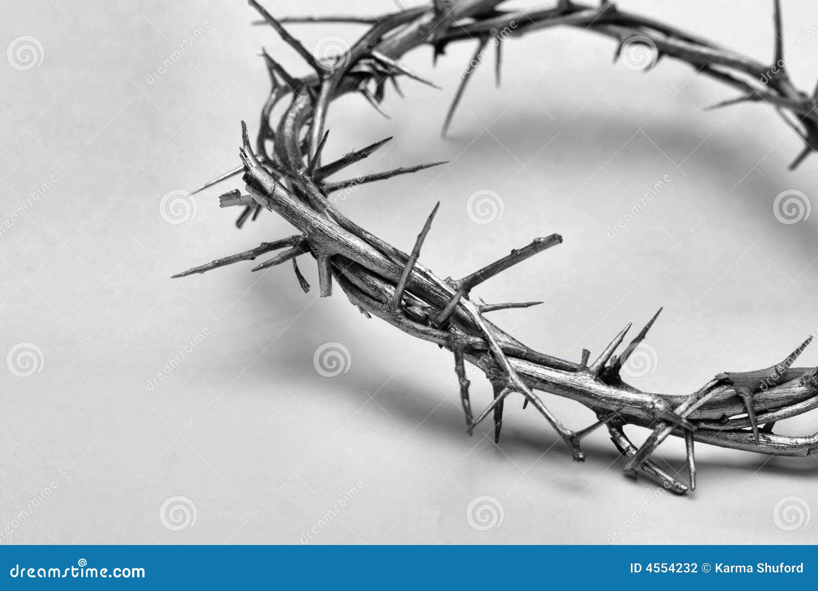 Crown Of Thorns Represents Jesus Crucifixion On Go Stock Photography ...