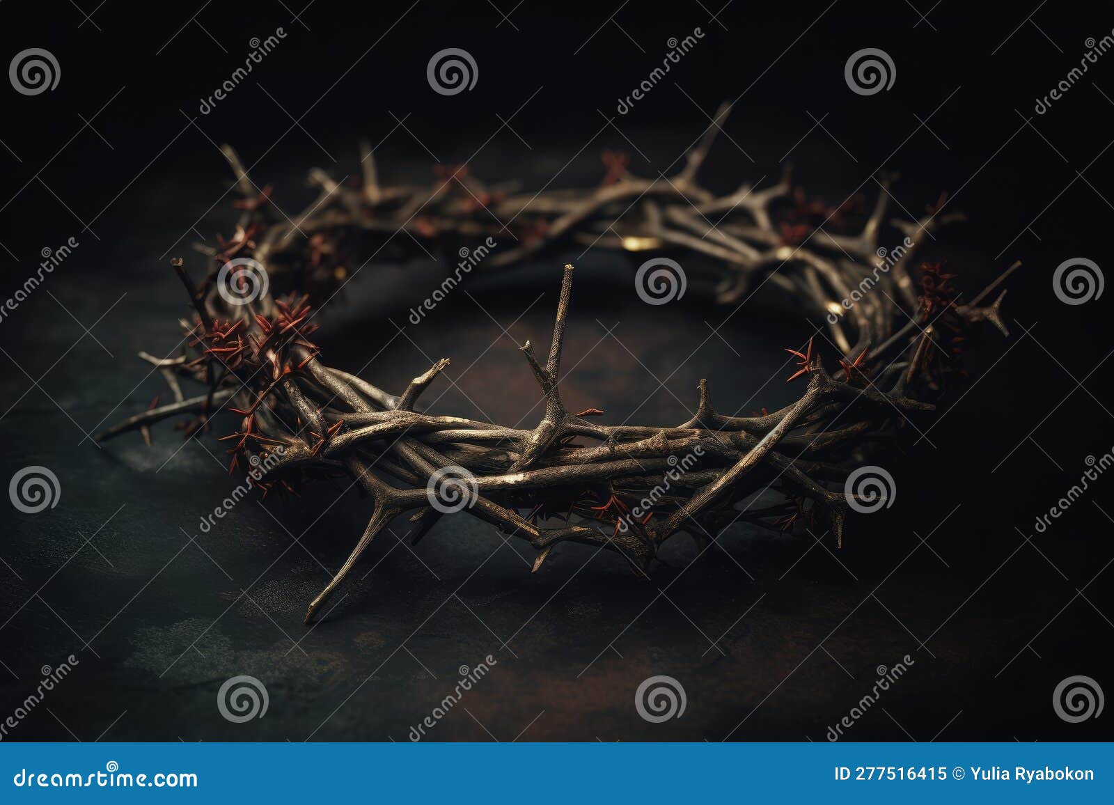 Crown Thorns Ancient Easter. Generate Ai Stock Illustration ...
