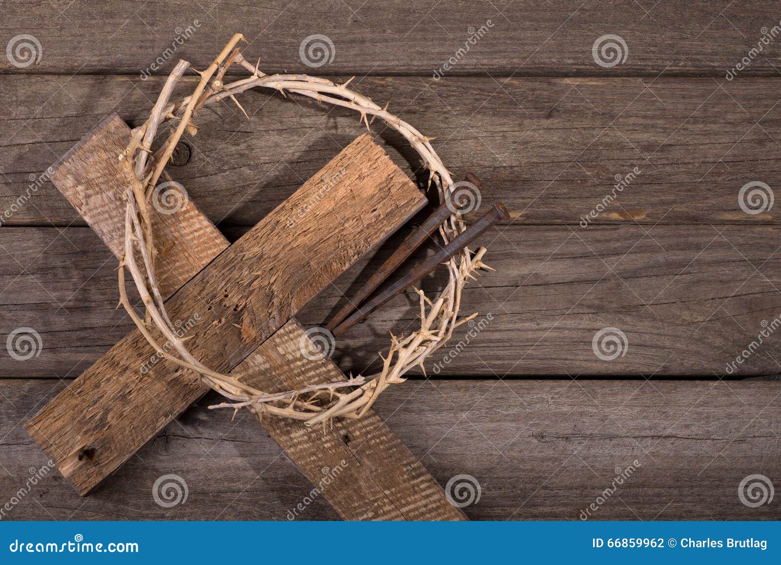 A Cross With A Crown Of Thorns Royalty-Free Stock Photo | CartoonDealer ...