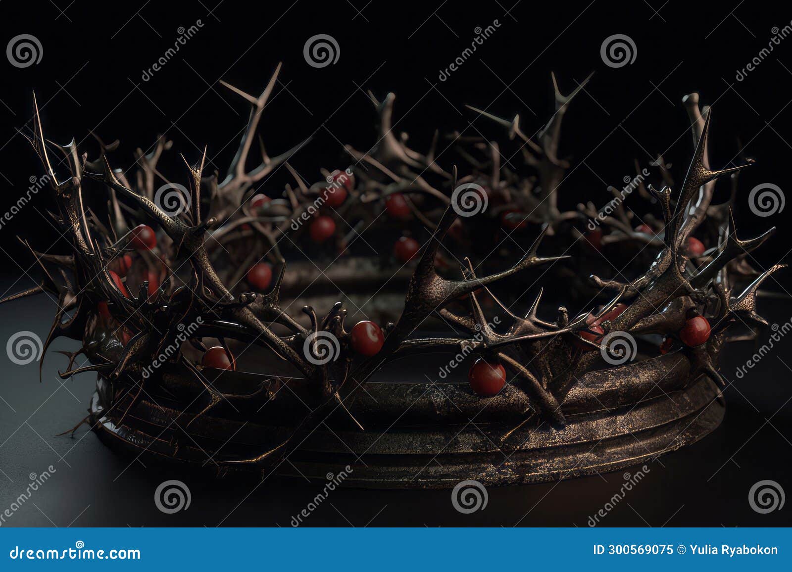 Crown Thorns Gothic. Generate Ai Stock Image - Image of embellishment ...