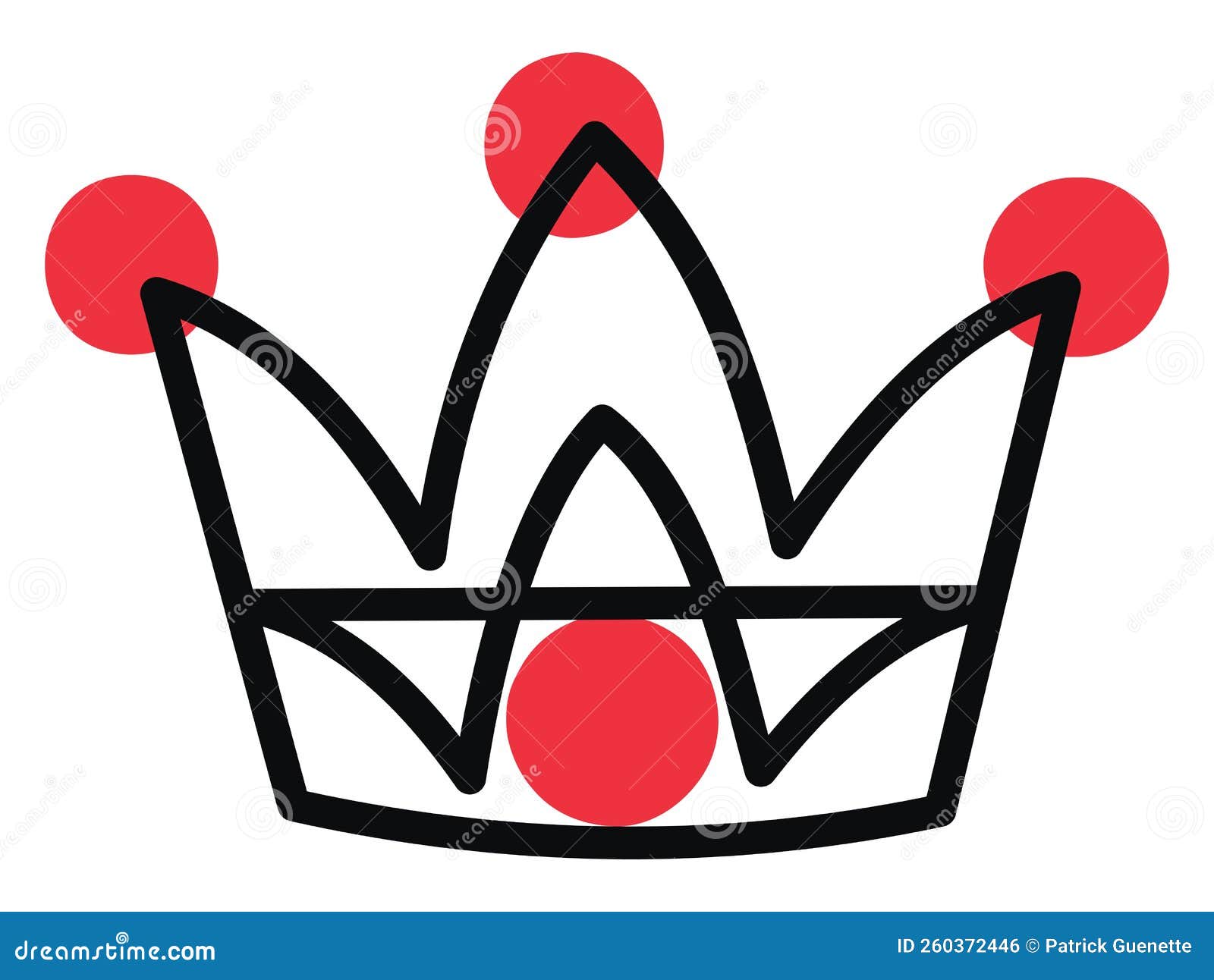 Three Spikes With Circular Border Vector Illustration | CartoonDealer ...