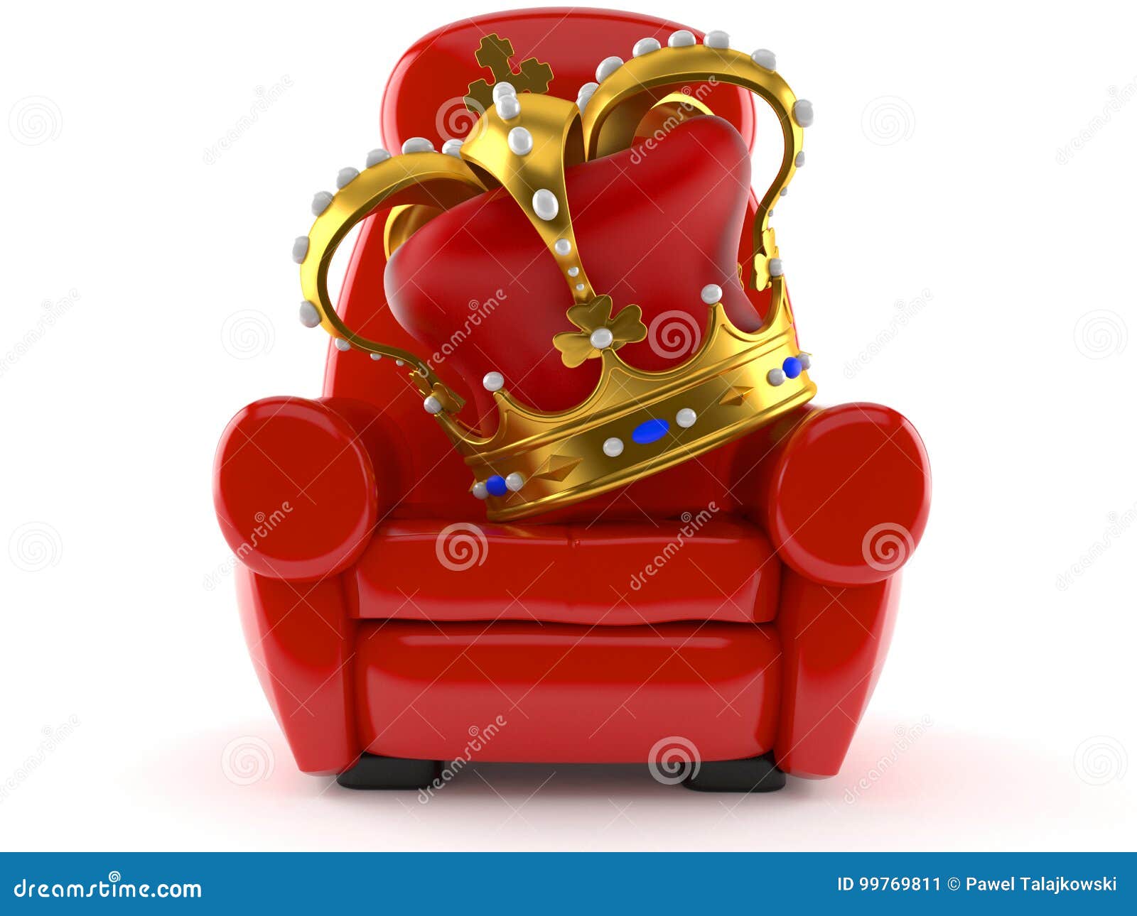 Crown with throne stock illustration. Illustration of background - 99769811