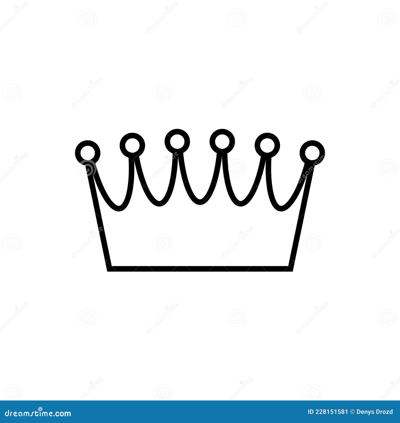 Crown Vector Icon King Illustration Sign Queen Symbol Monarchy Mark