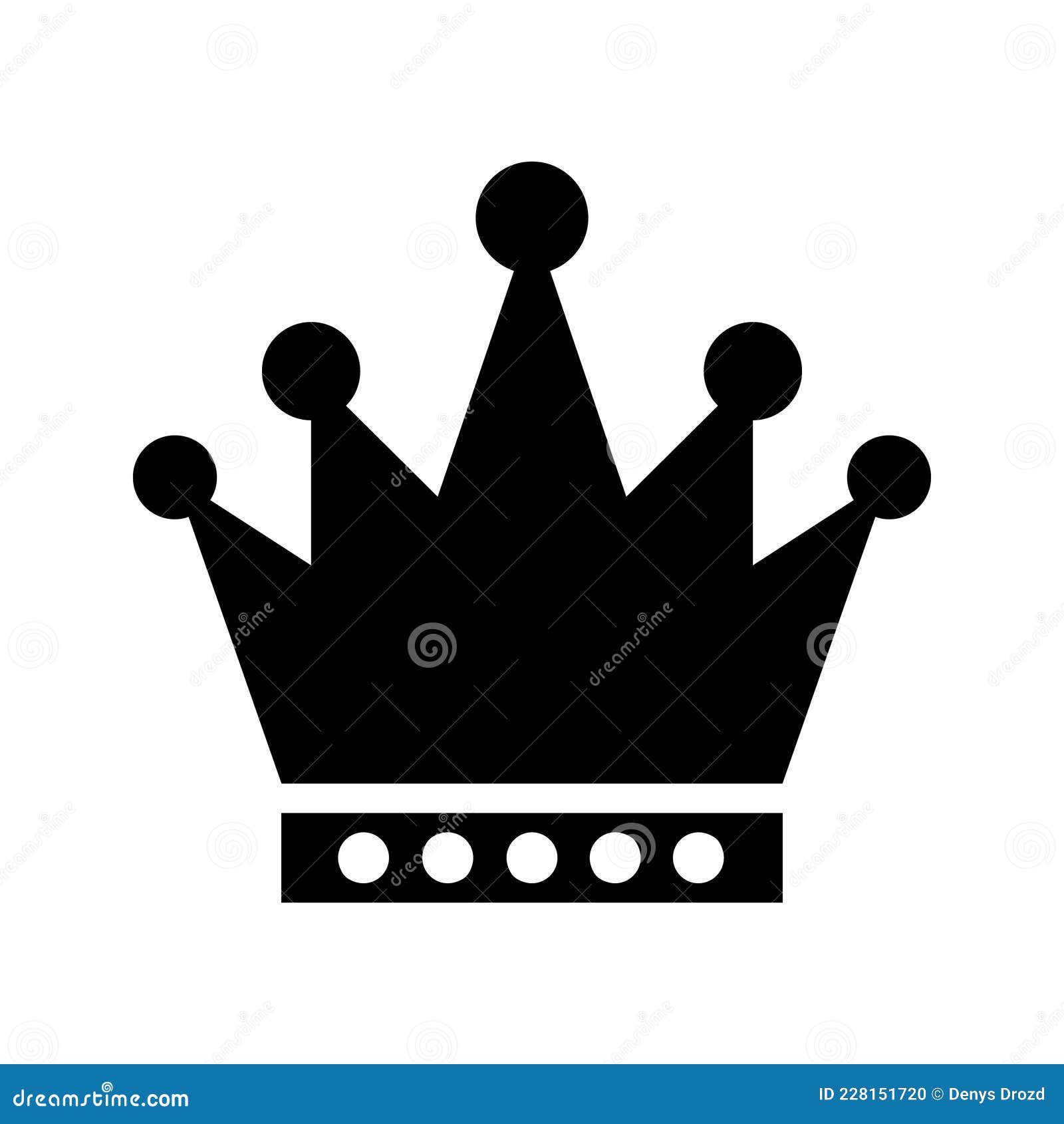 Crown Vector Icon King Illustration Sign Queen Symbol Monarchy Mark