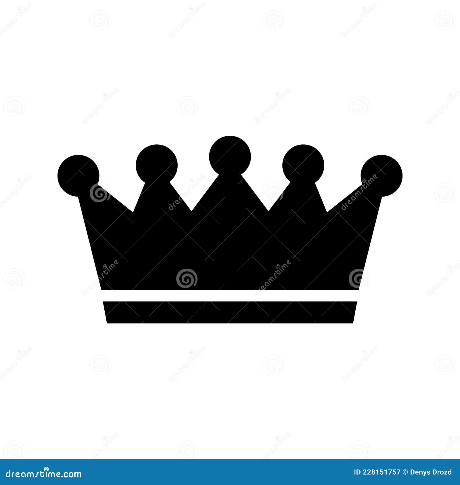 Crown Vector Icon King Illustration Sign Queen Symbol Monarchy Mark