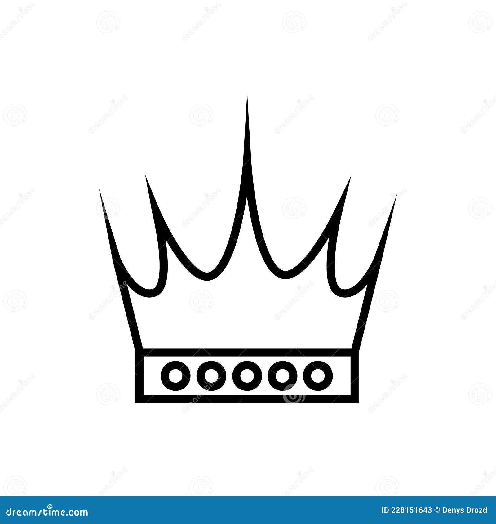 Crown Vector Icon King Illustration Sign Queen Symbol Monarchy Mark