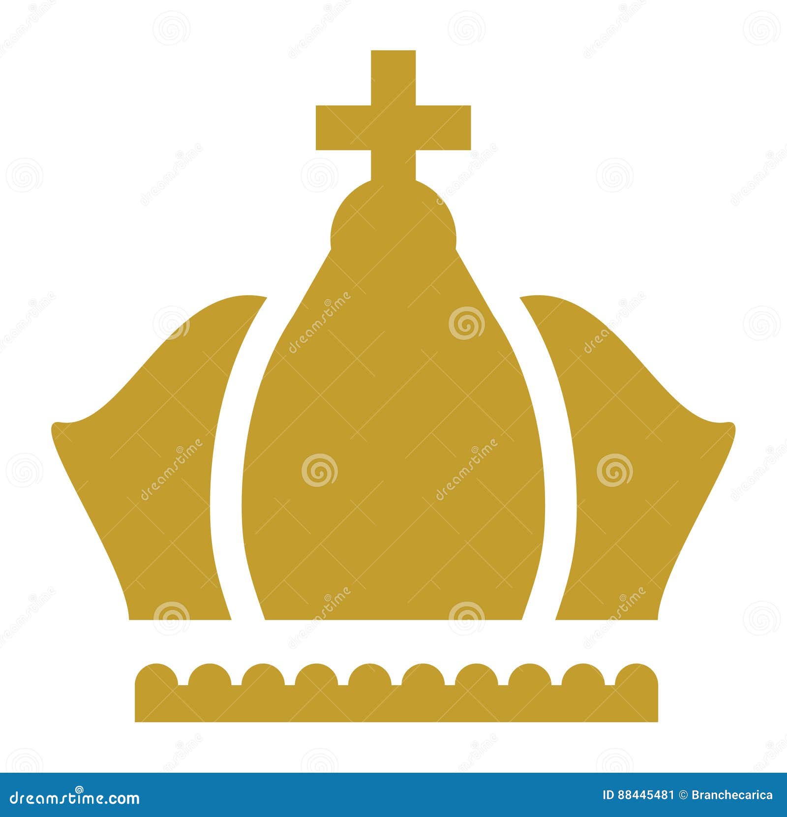 Crown stock vector. Illustration of papal, church, royalty - 88445481