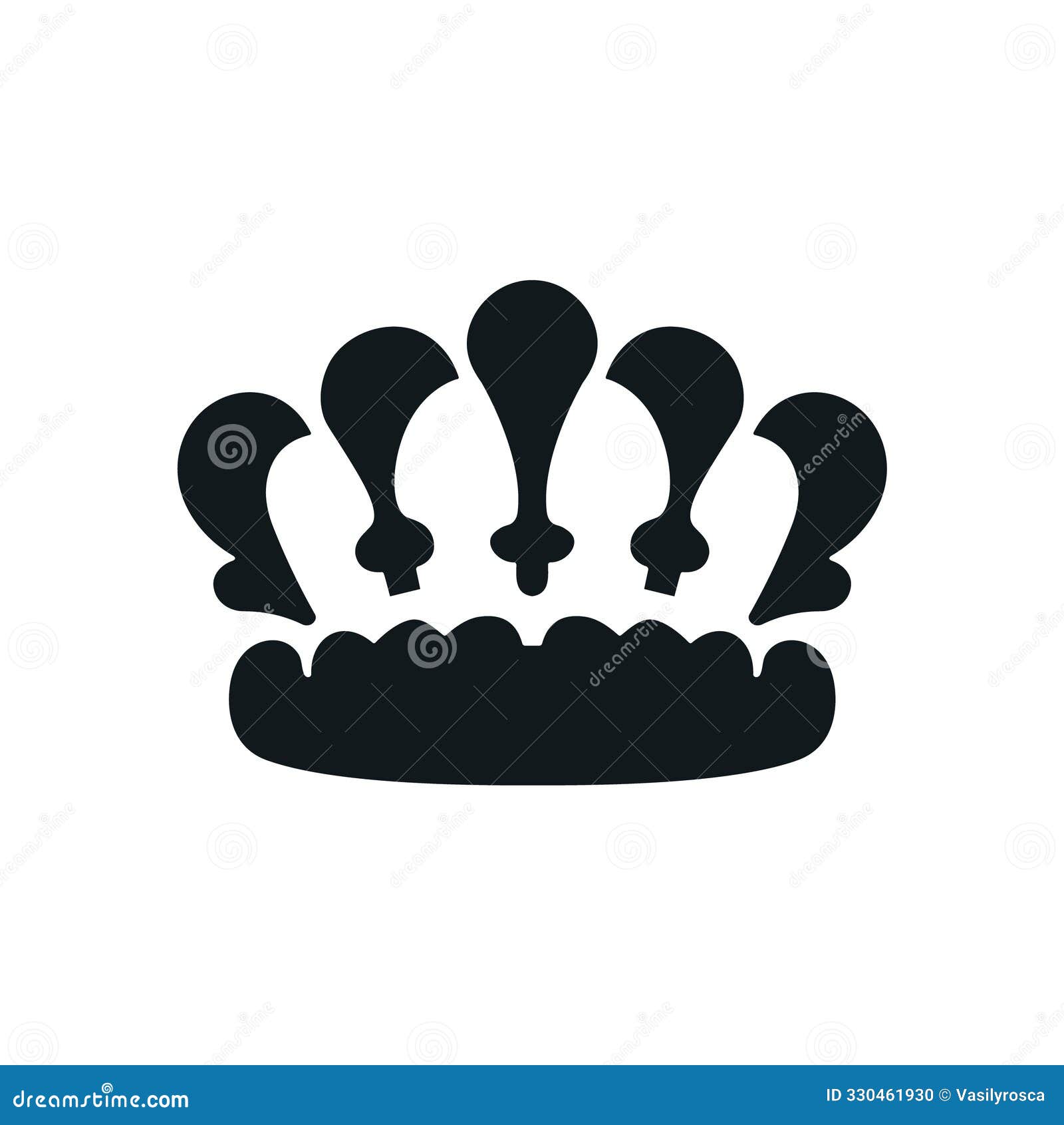 Crown Vector King Icon. Princess Queen Simple Crown Icon Shape Stock ...