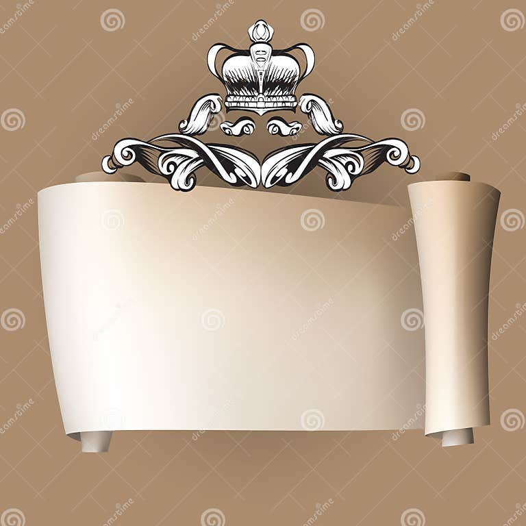 Crown Vector, Roll Coiled Tube, Pattern Texture Background for Design ...