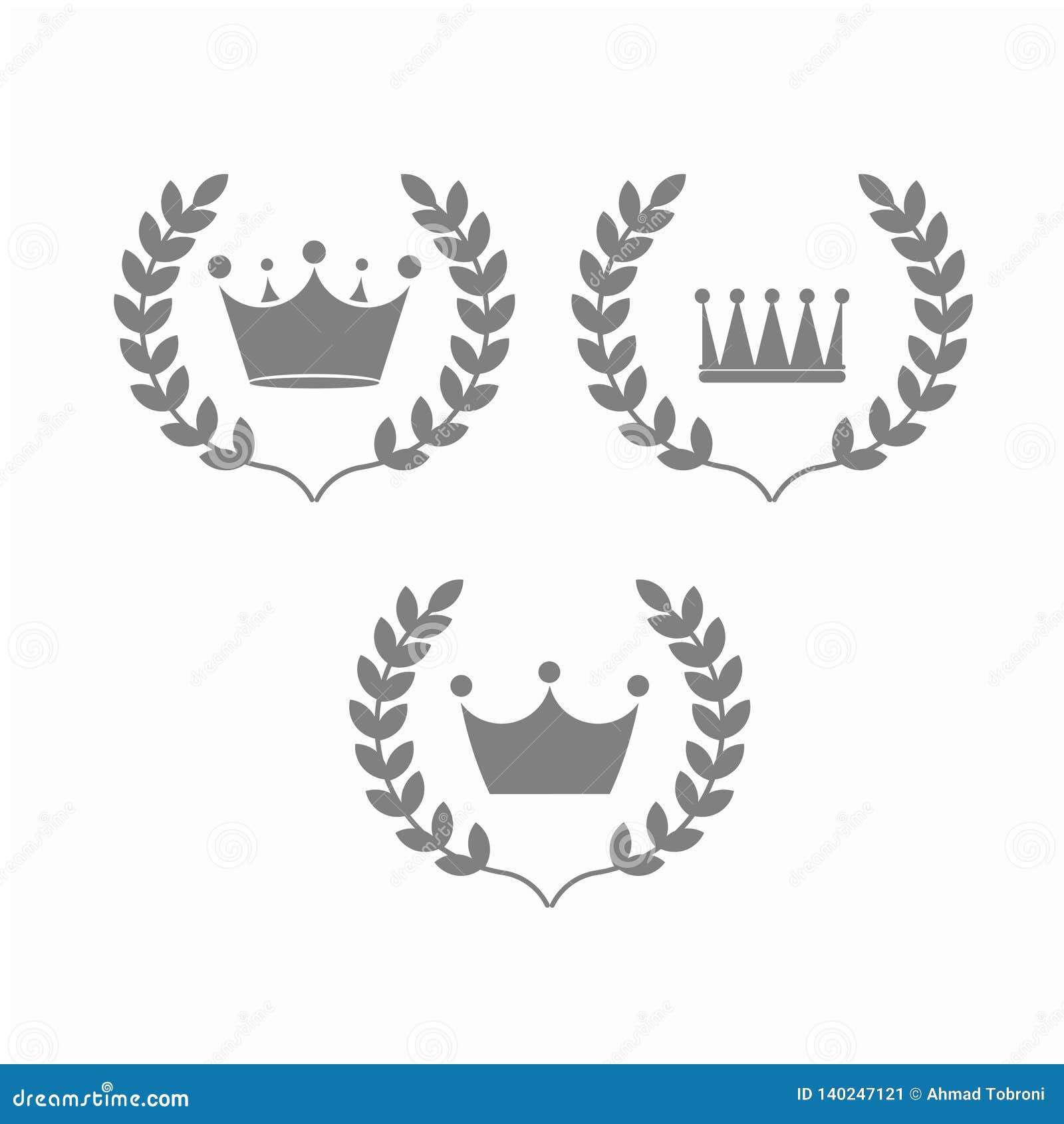 Crown Vector Template Design Illustration Stock Illustration ...