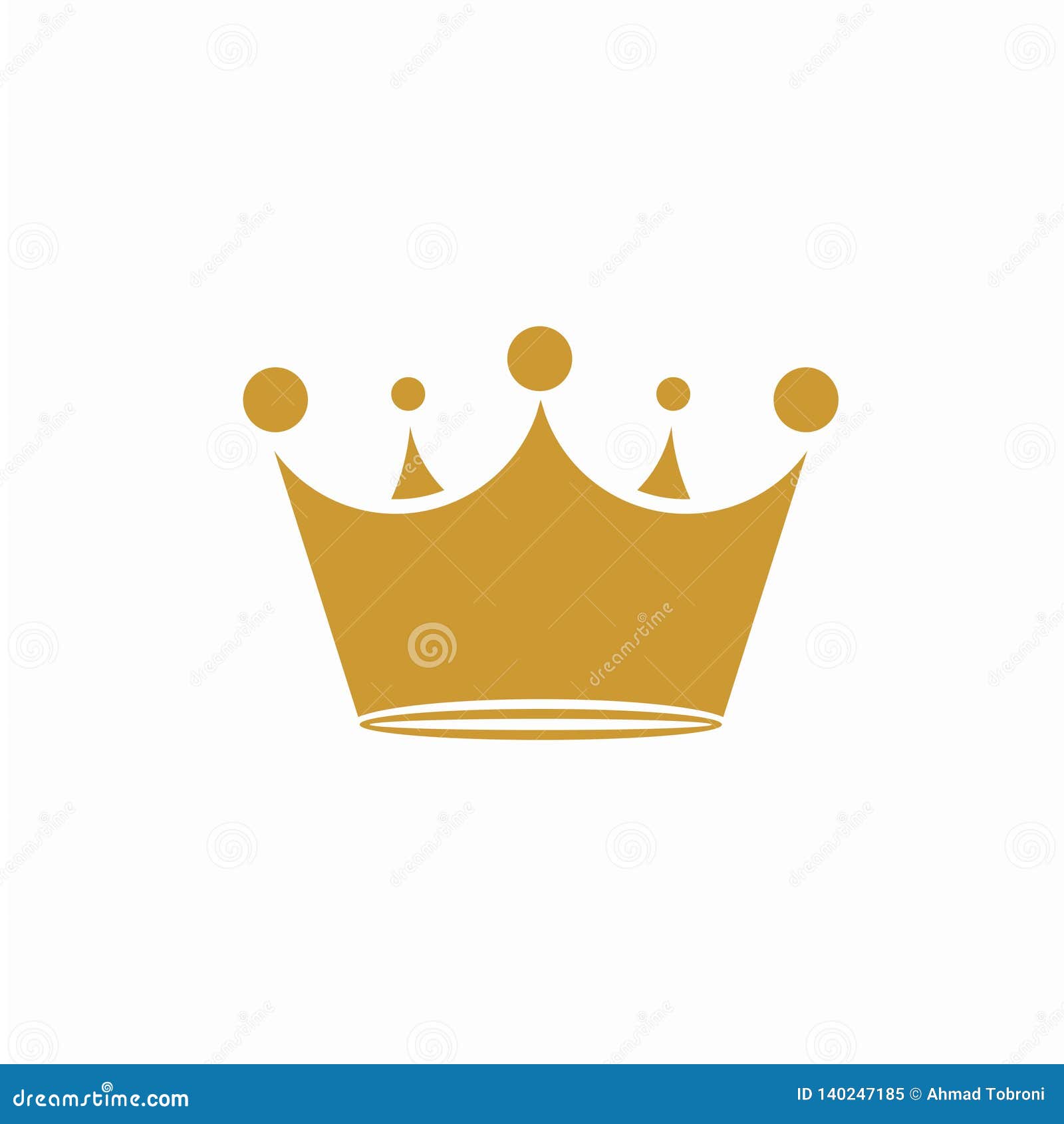 Crown Vector Template Design Illustration Stock Vector - Illustration ...
