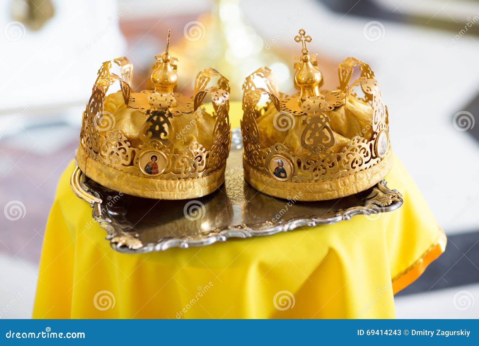 Crown for a Wedding. Christianity Stock Image - Image of holy, couple ...