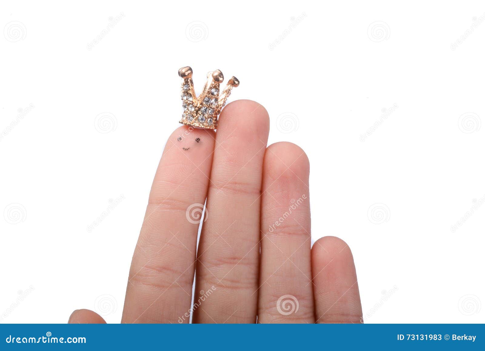 Crowned index finger stock image. Image of outstanding - 73131983