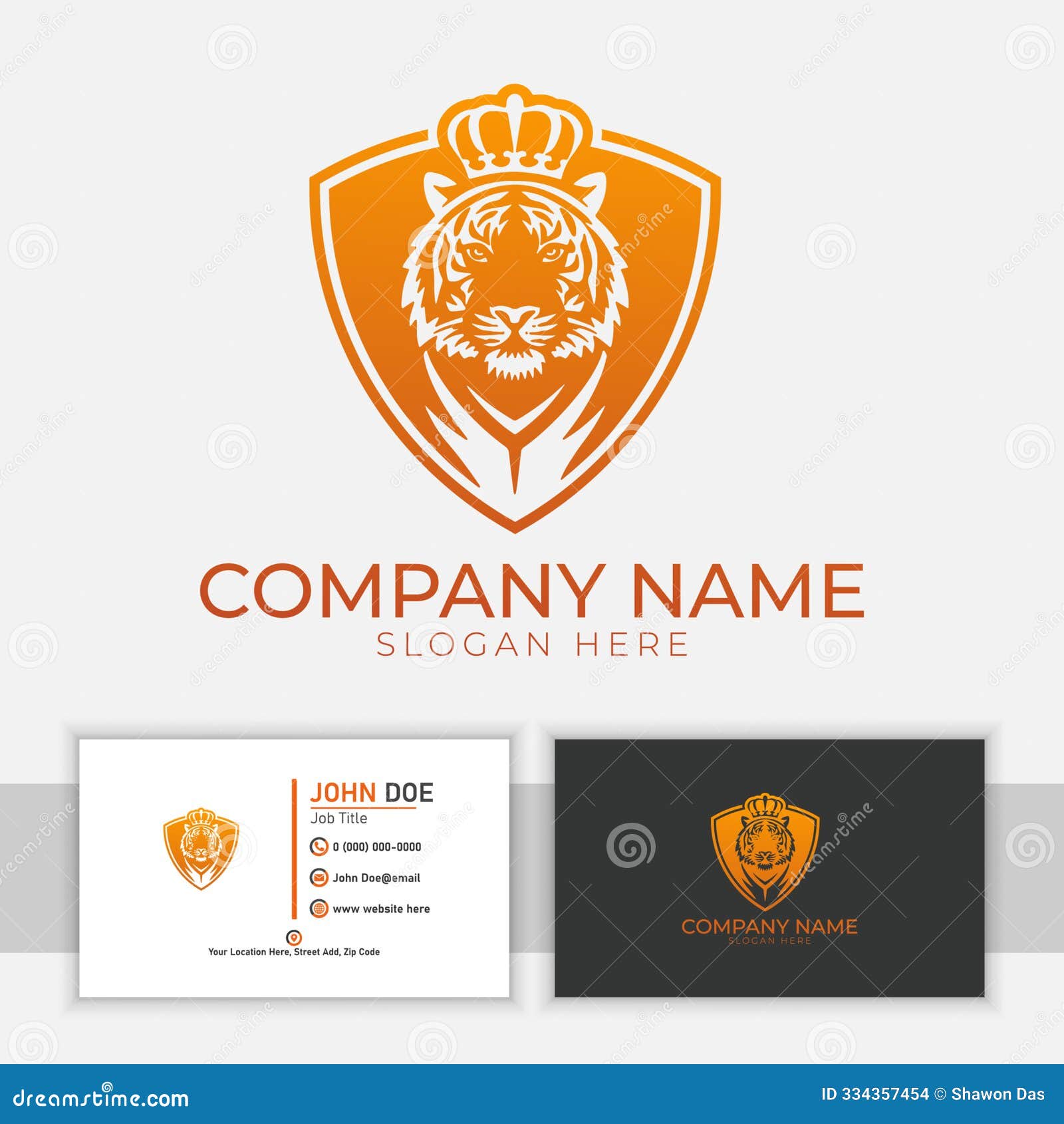 Crowned Tiger Modern Cyber Security Logo Stock Vector - Illustration of ...