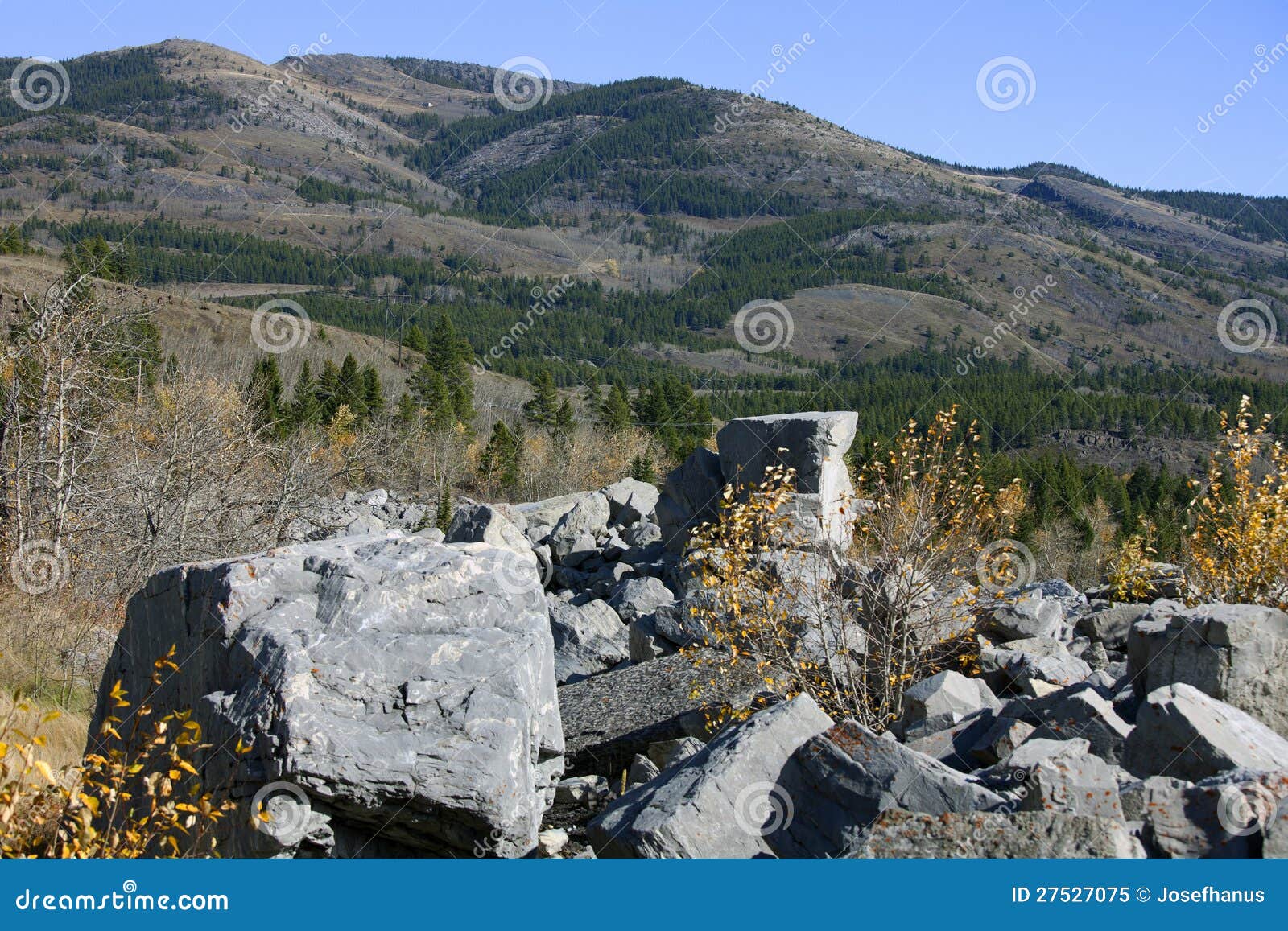 Crownest Pass, Frank Slide Disaster Stock Image - Image of frank ...