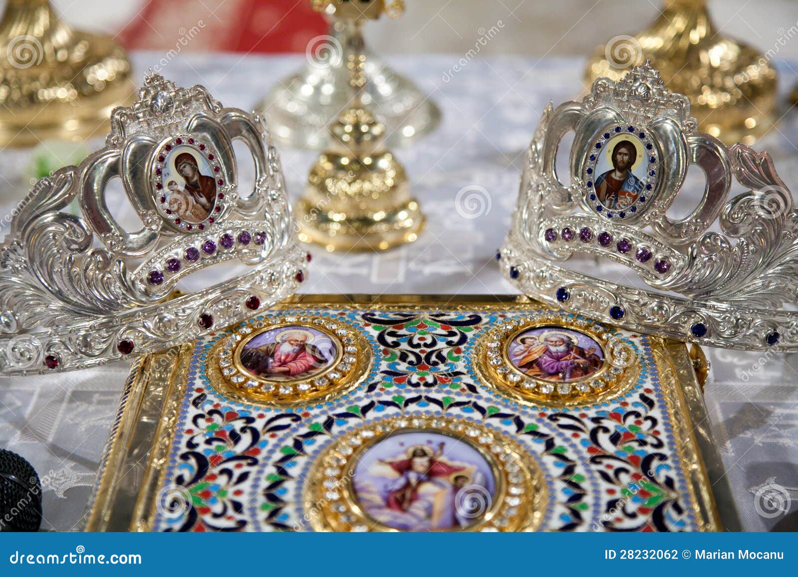Crowns stock photo. Image of marriage, christian, churches - 28232062