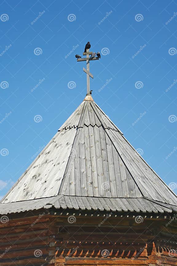 Crows on the Cross stock photo. Image of birds, dome - 13026286