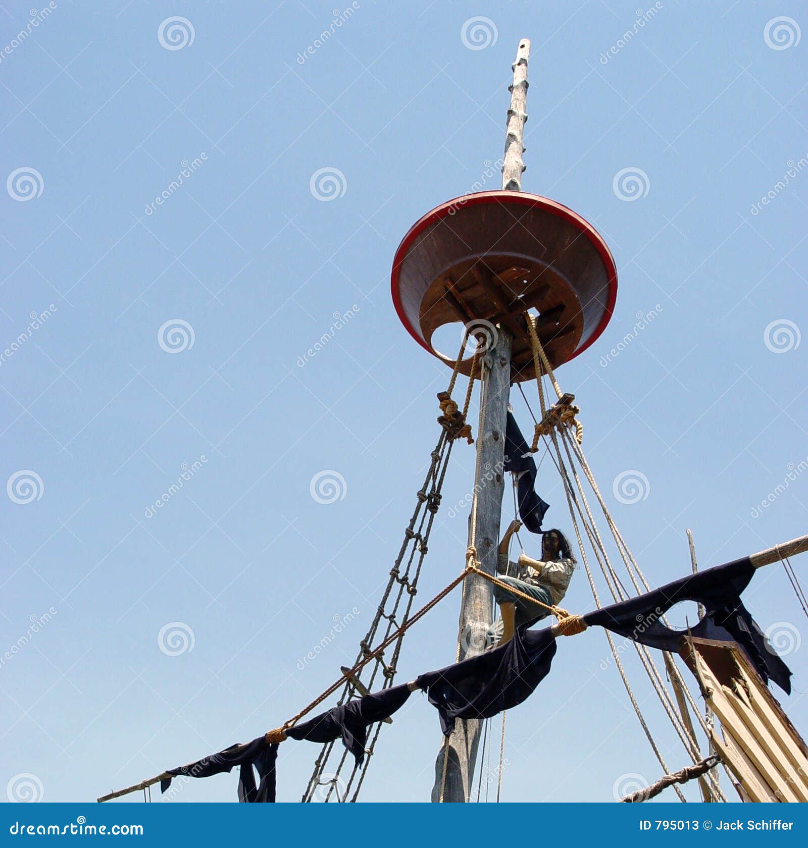 Crows Nest stock image. Image of ship, nest, boat, sailboat - 795013