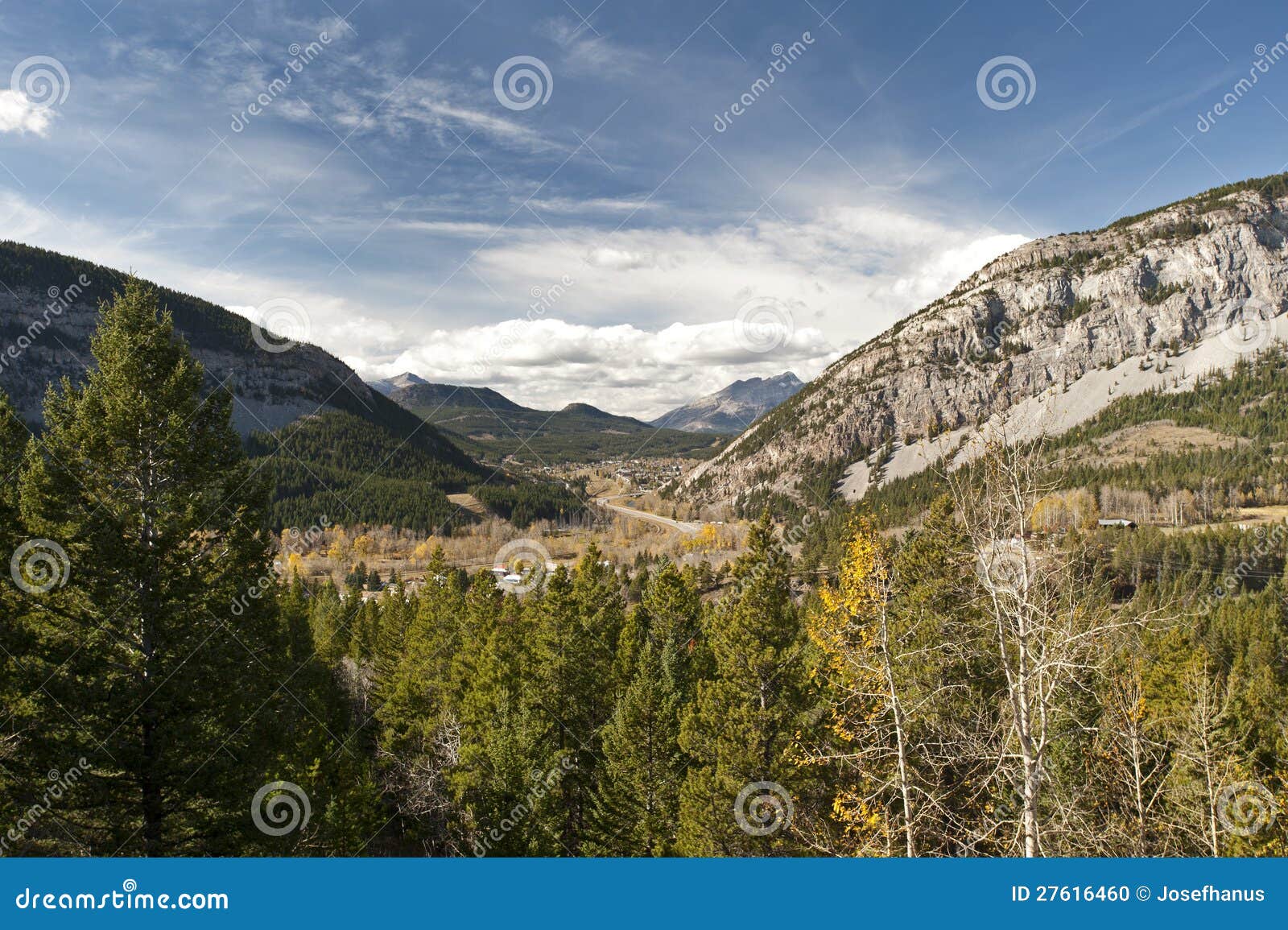 Crowsnest Pass in Alberta stock photo. Image of columbia - 27616460