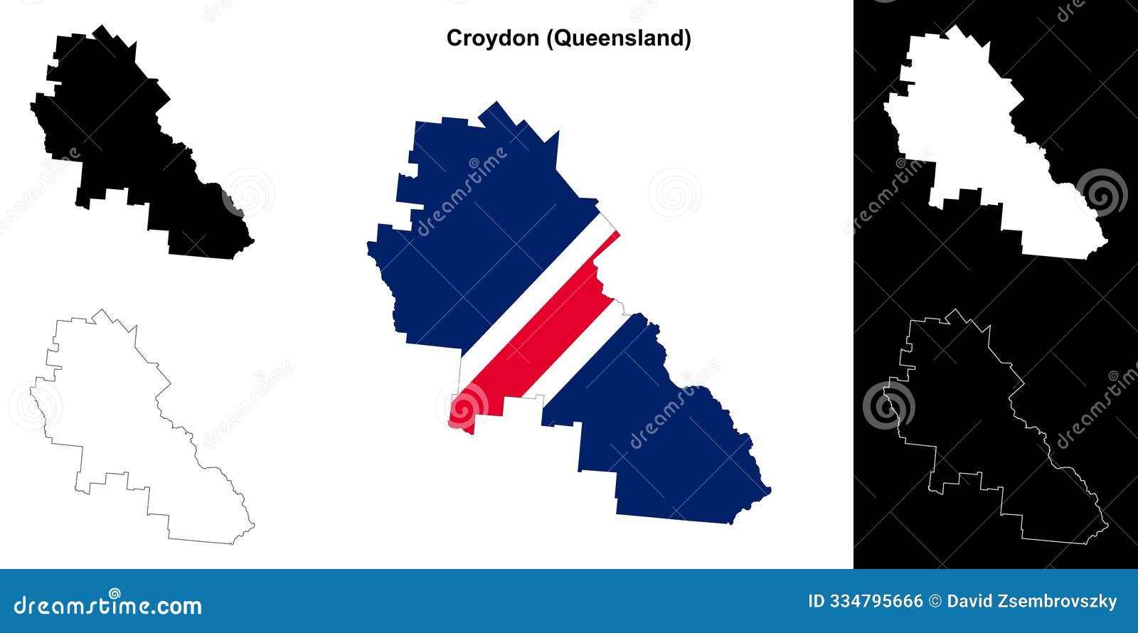 Croydon outline map stock illustration. Illustration of empty - 334795666