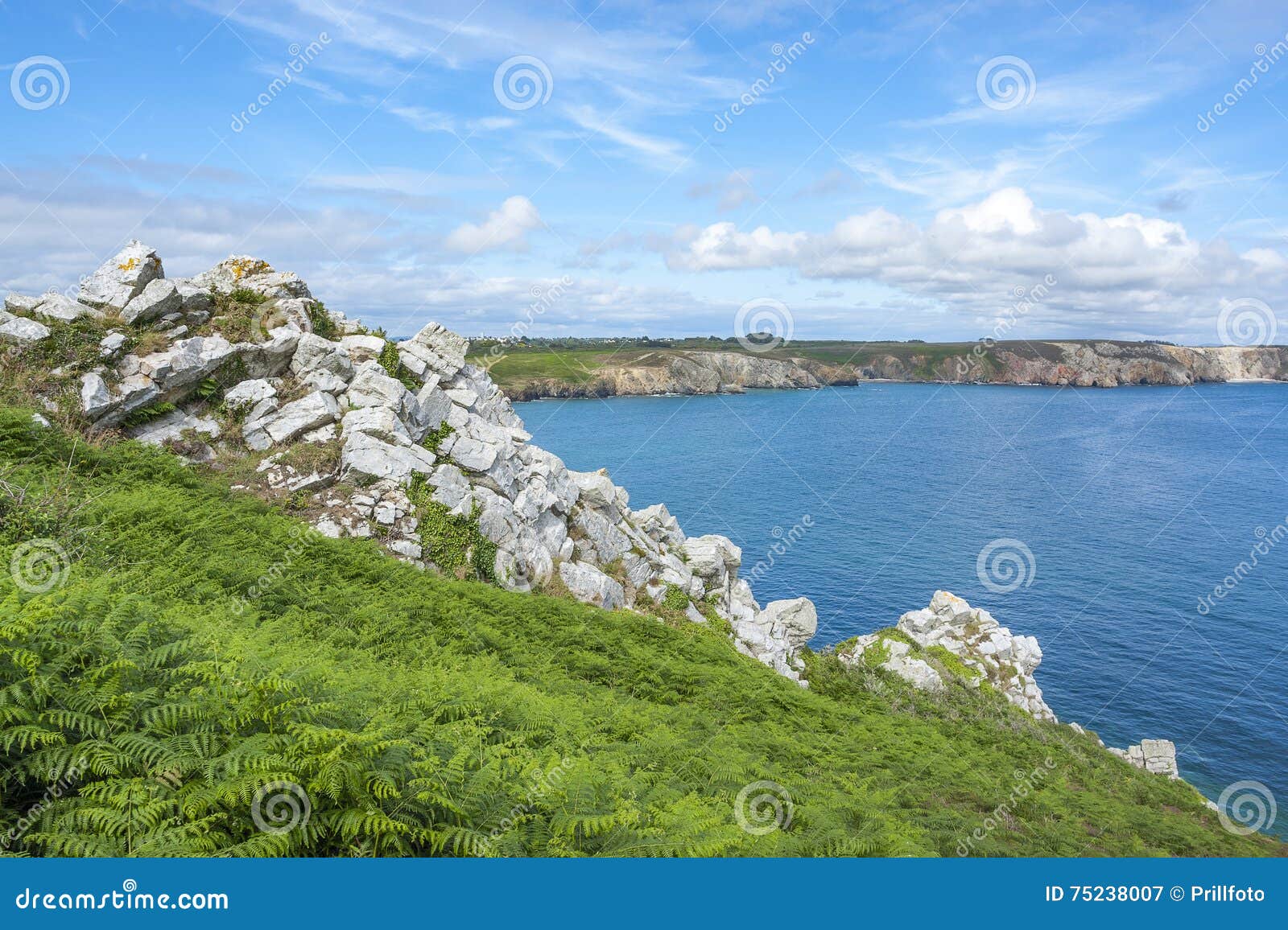 Crozon Peninsula in Brittany Stock Image - Image of stone, pebble: 75238007