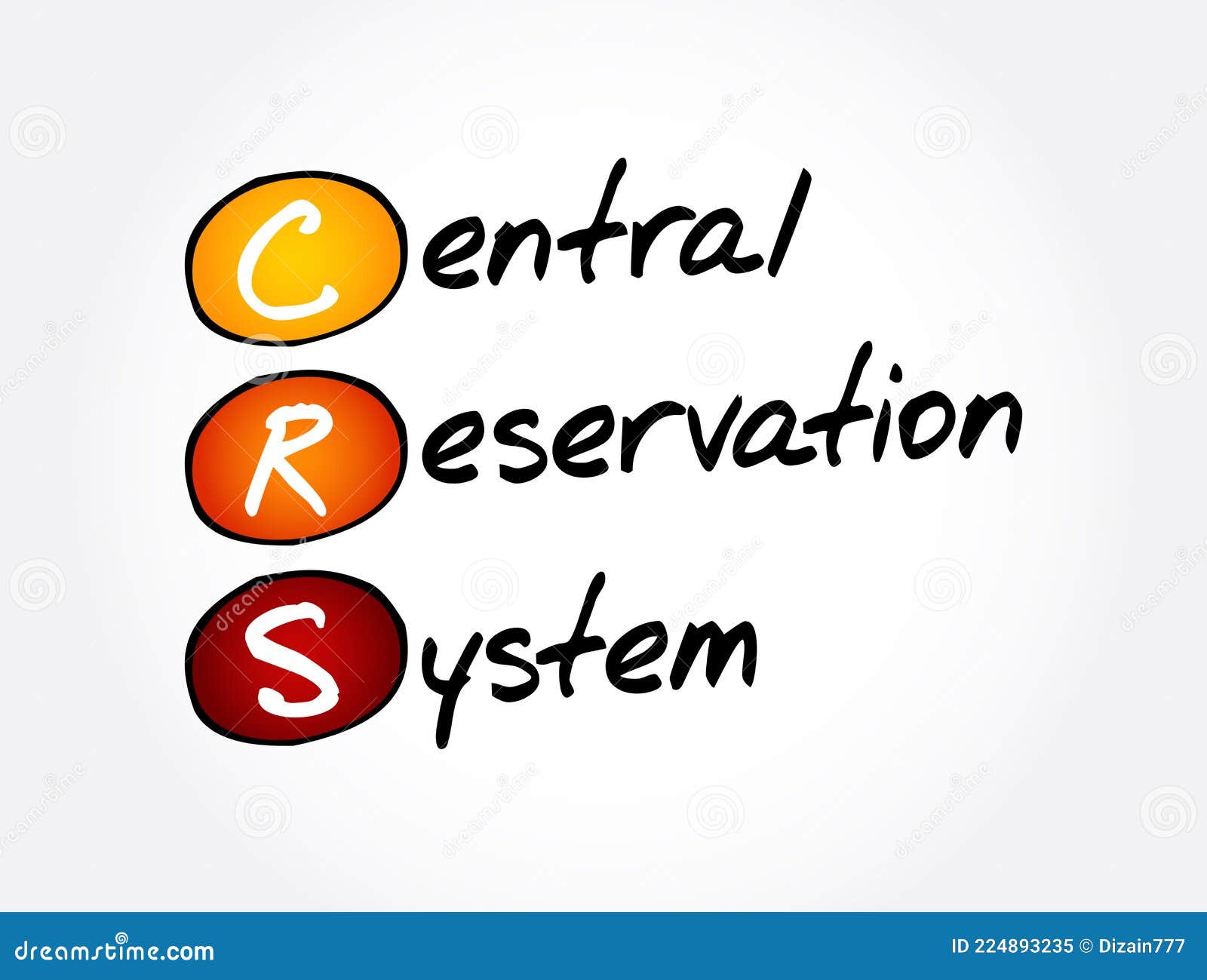 Central Reservation System On Blue Stock Photography | CartoonDealer ...