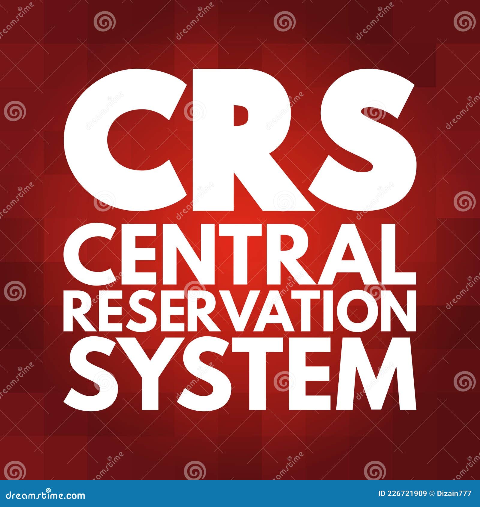 CRS - Central Reservation System Acronym, Technology Concept Background ...
