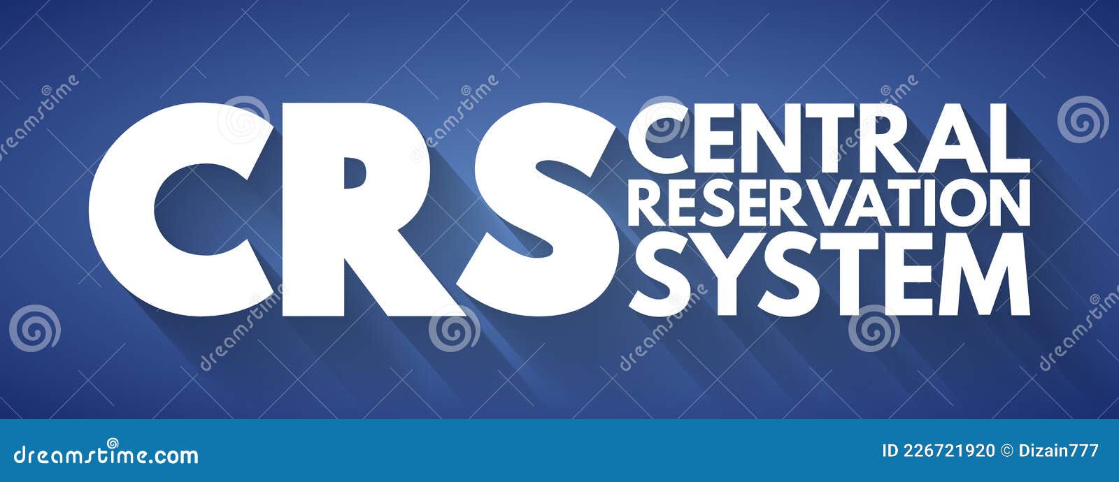 CRS - Central Reservation System Acronym, Technology Concept Background ...