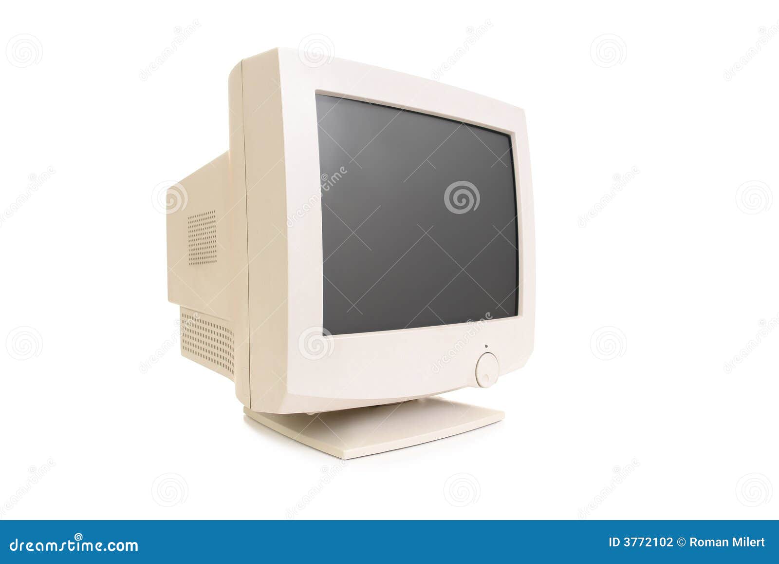 CRT monitor stock photo. Image of isolated, display, communication ...