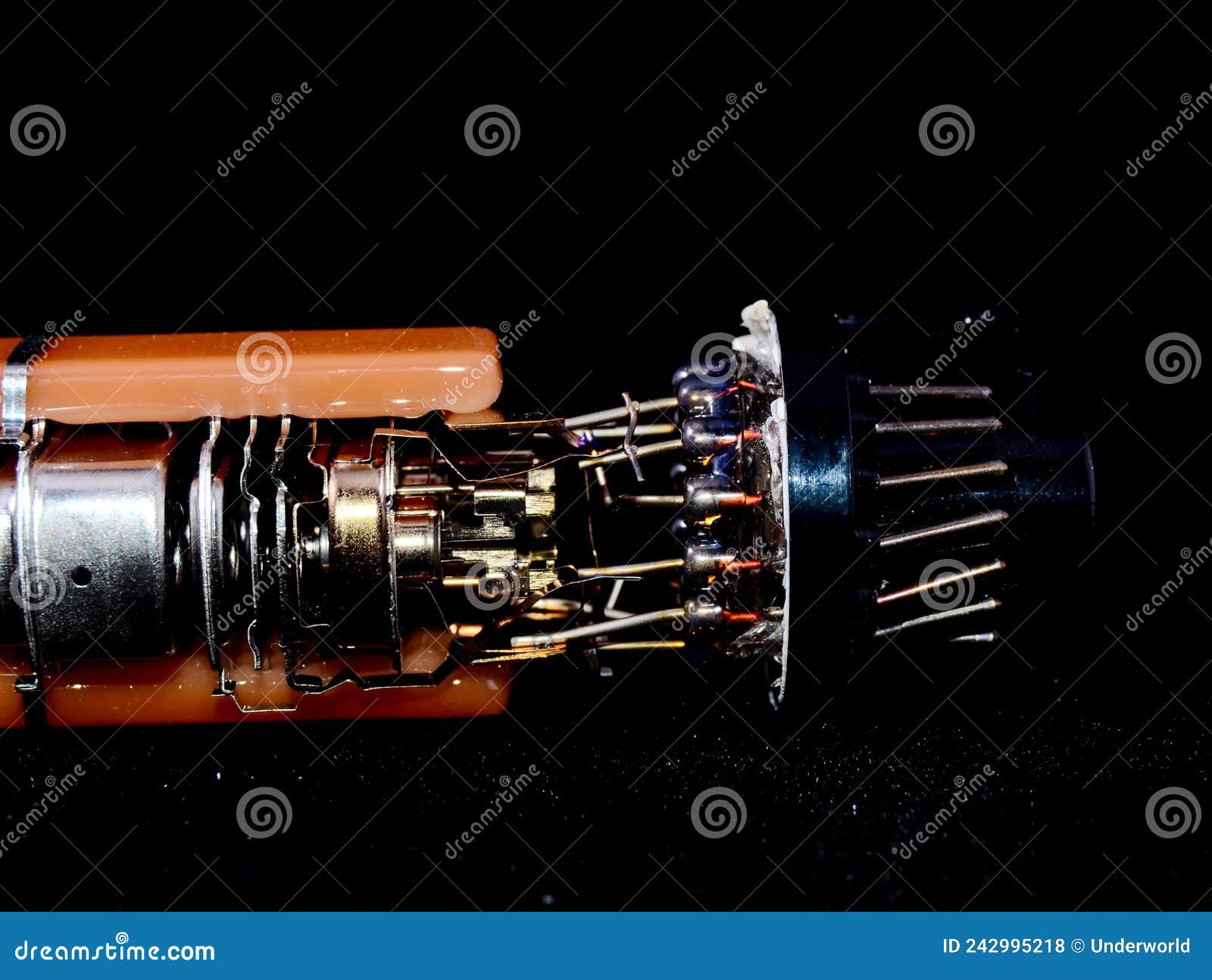CRT Part stock photo. Image of electric, isolated, cathode - 242995218