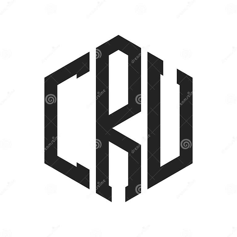 CRU Logo Design. Initial Letter CRU Monogram Logo Using Hexagon Shape ...