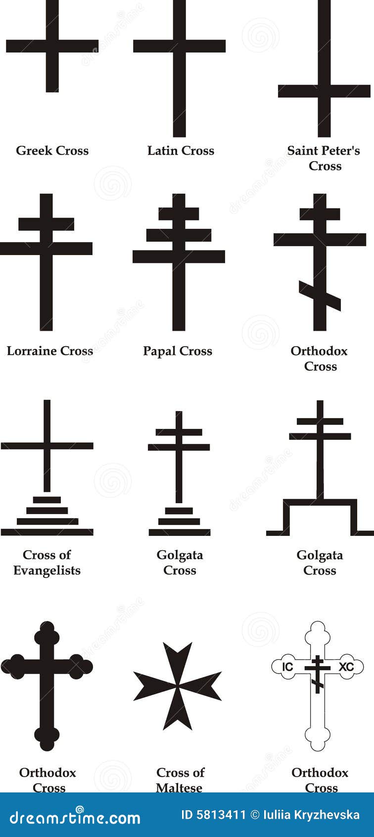 Cruces Cristianas Imagen de archivo - Imagen: 5813411