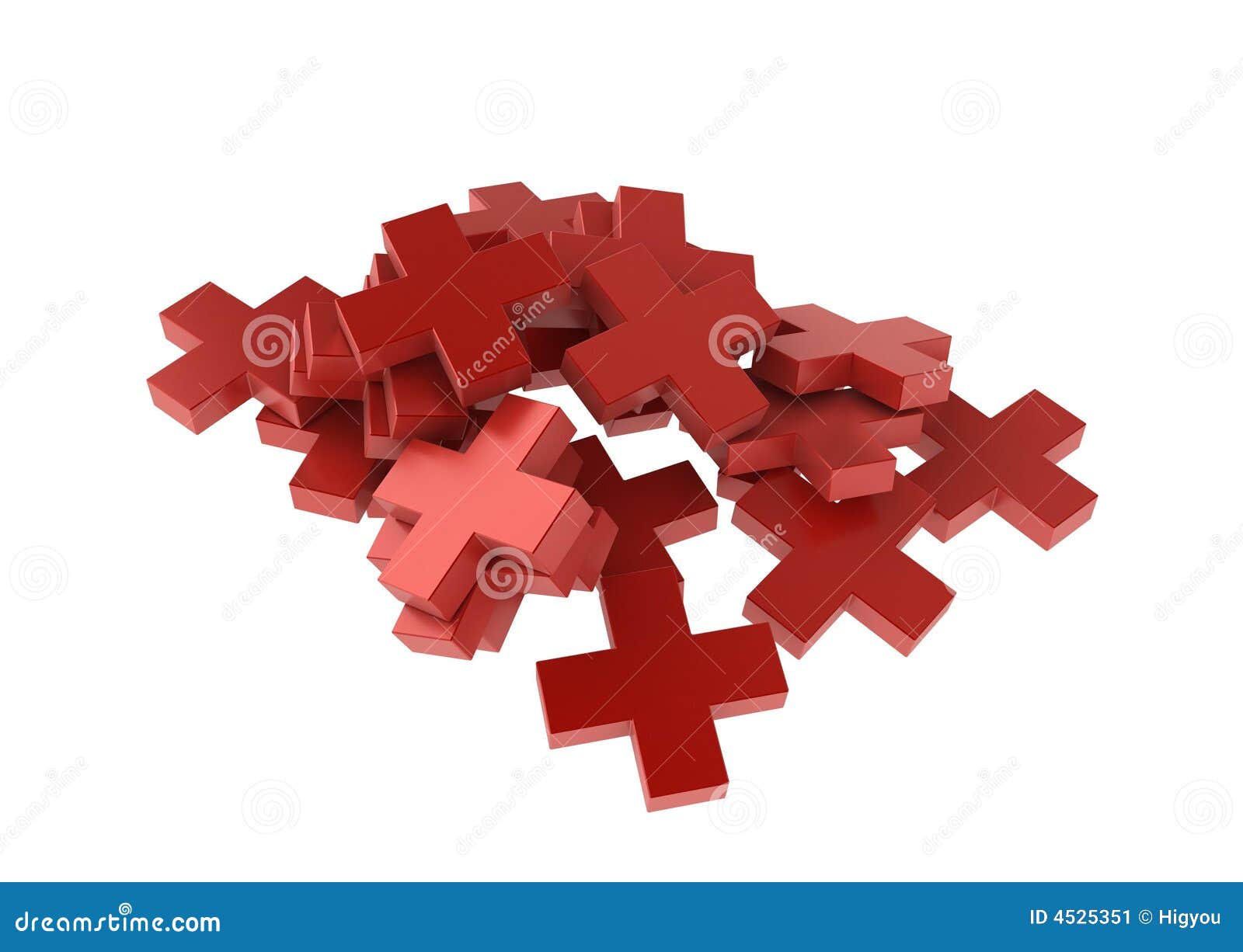 Cruces Rojas foto editorial. Ilustración de cruz, muestra - 4525351