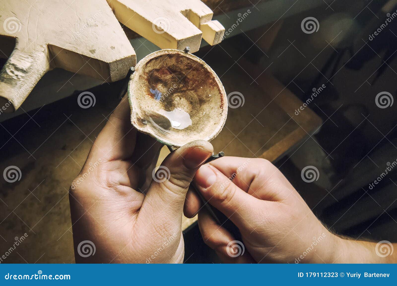 The Crucible is a High-refractory Capacity Stock Image - Image of flame ...