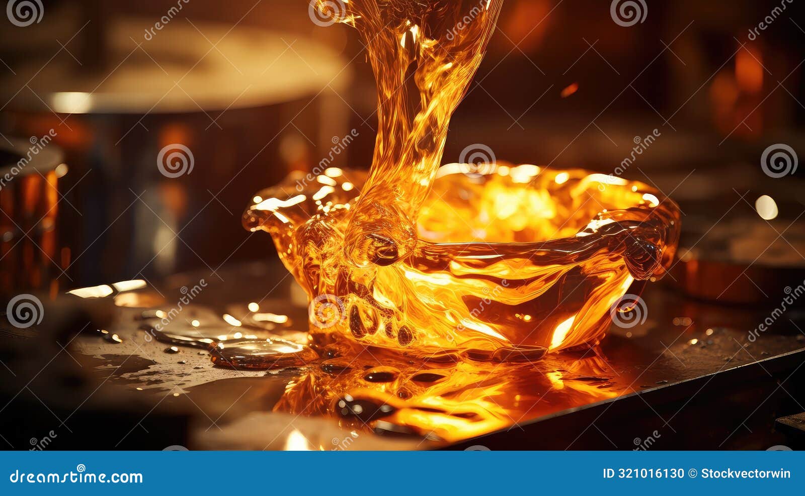 Crucible silver ingot stock illustration. Illustration of bright ...