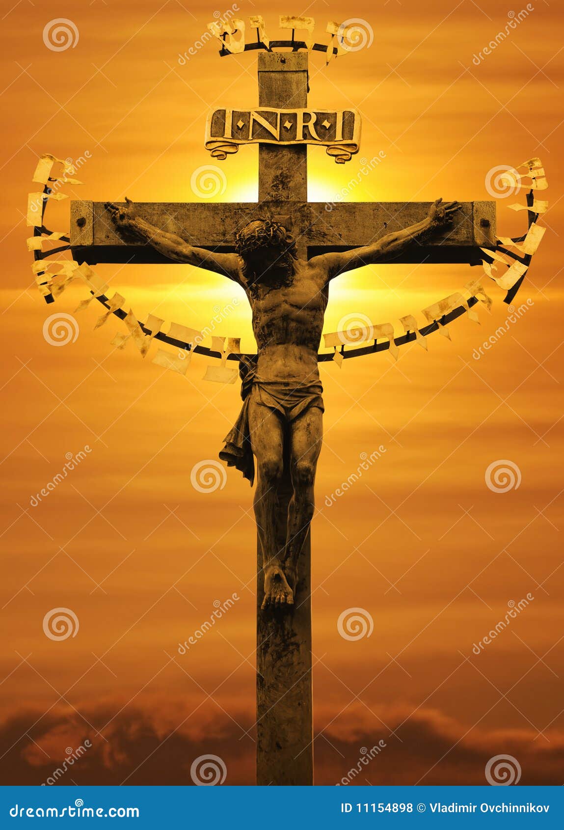 Crucifix stock photo. Image of dusk, christ, crucifix - 11154898