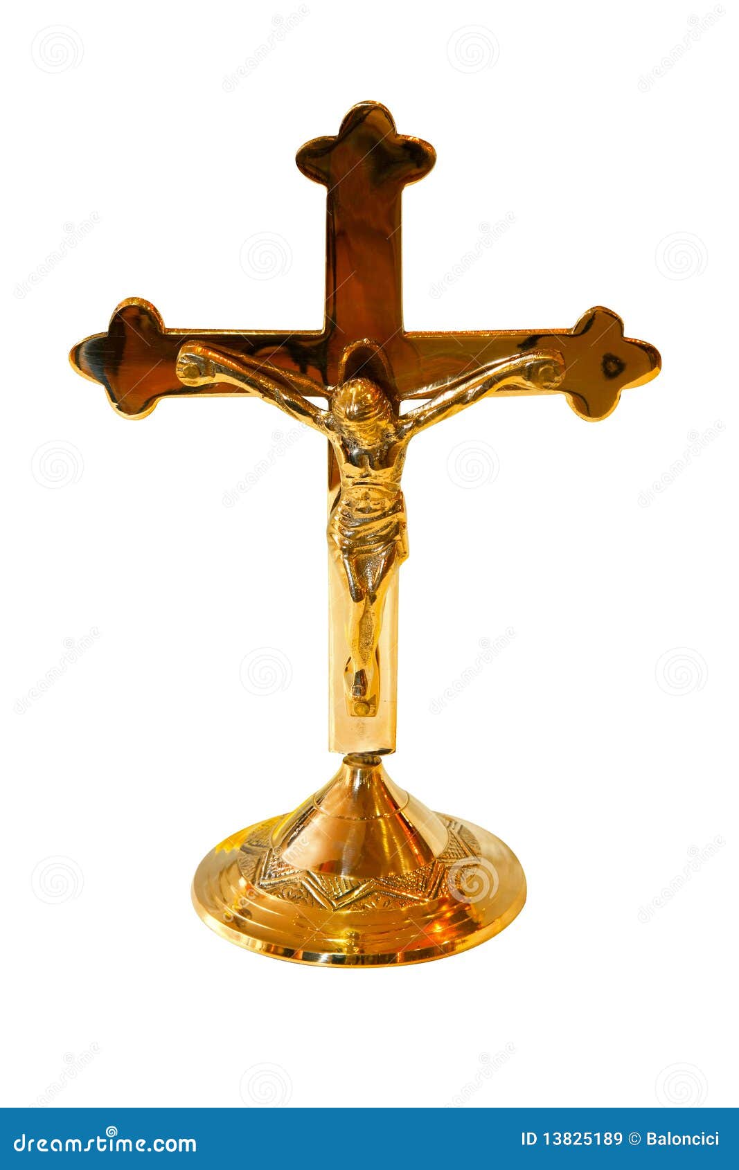 Crucifix stock image. Image of clipping, religious, golden - 13825189