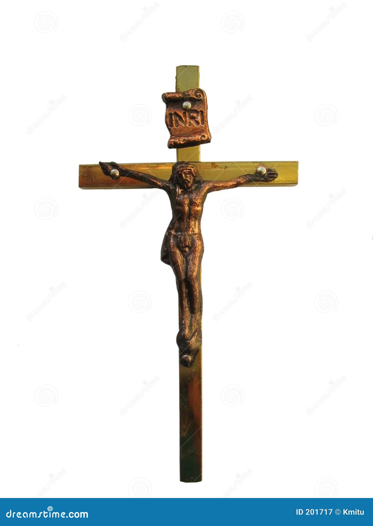 Crucifix stock image. Image of inri, gilded, christian - 201717