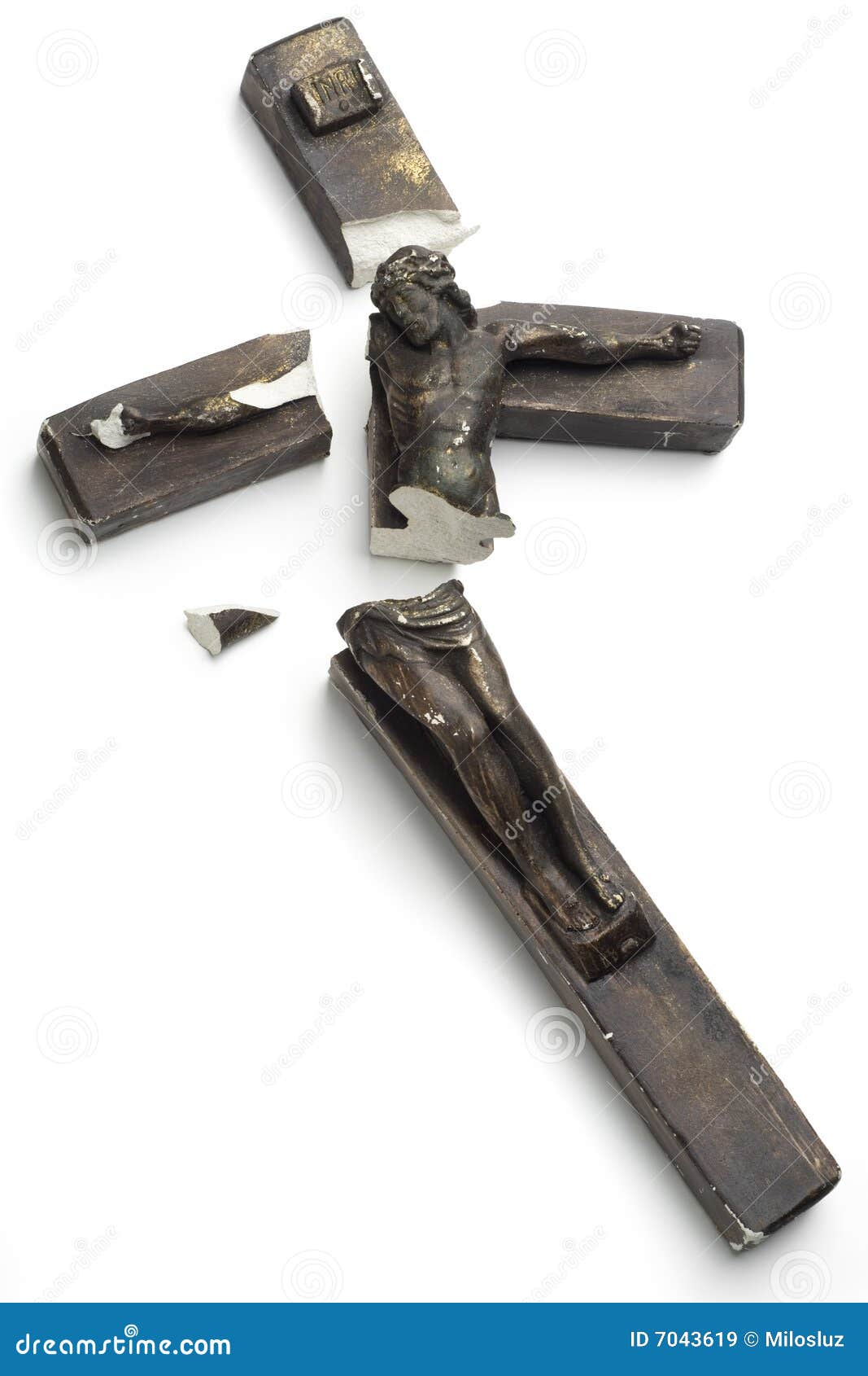 Crucifix stock image. Image of smashed, crushed, religion - 7043619