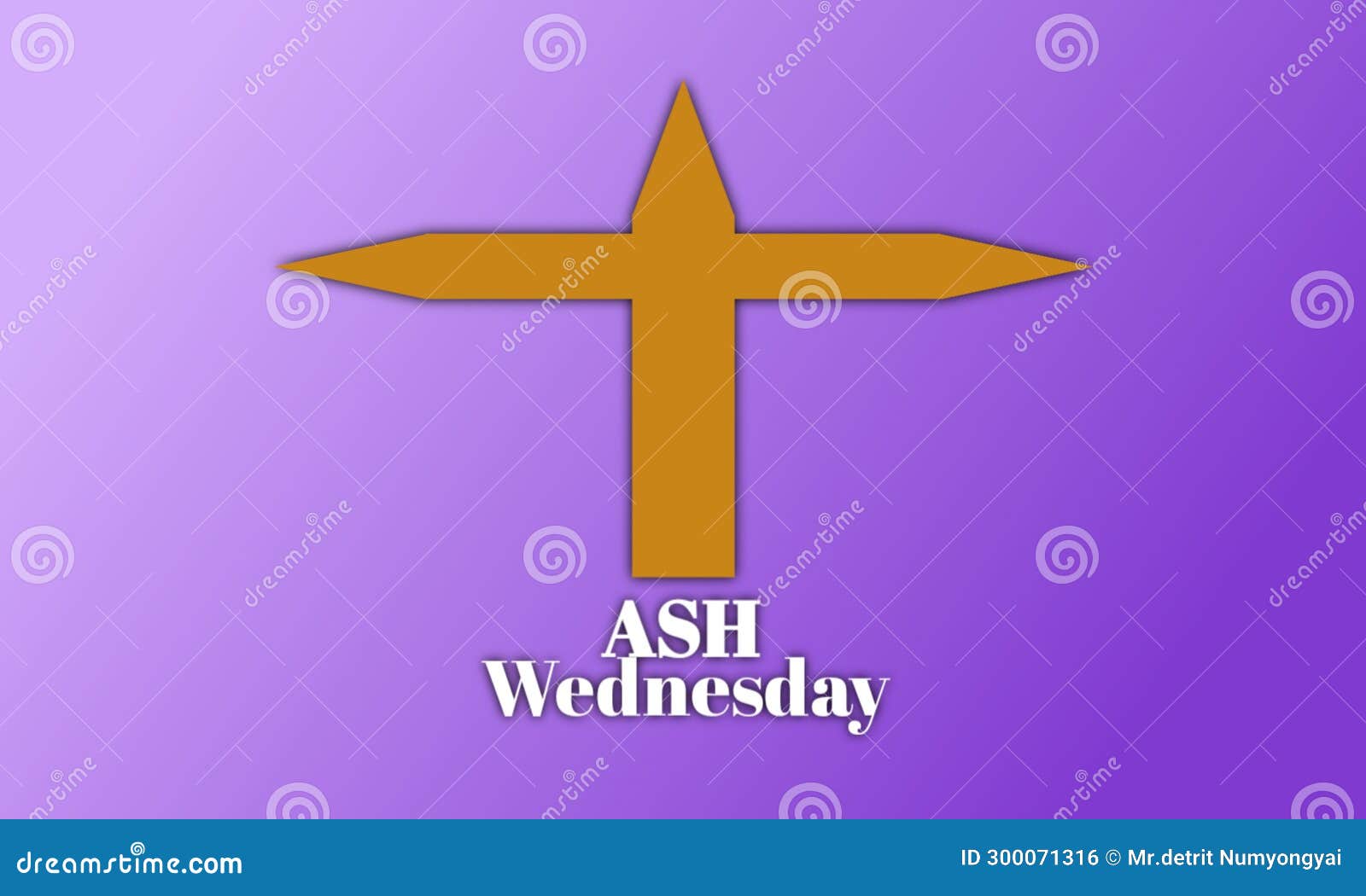 Ashes Crucifix Cross On Black Background. Religious Symbol Stock ...