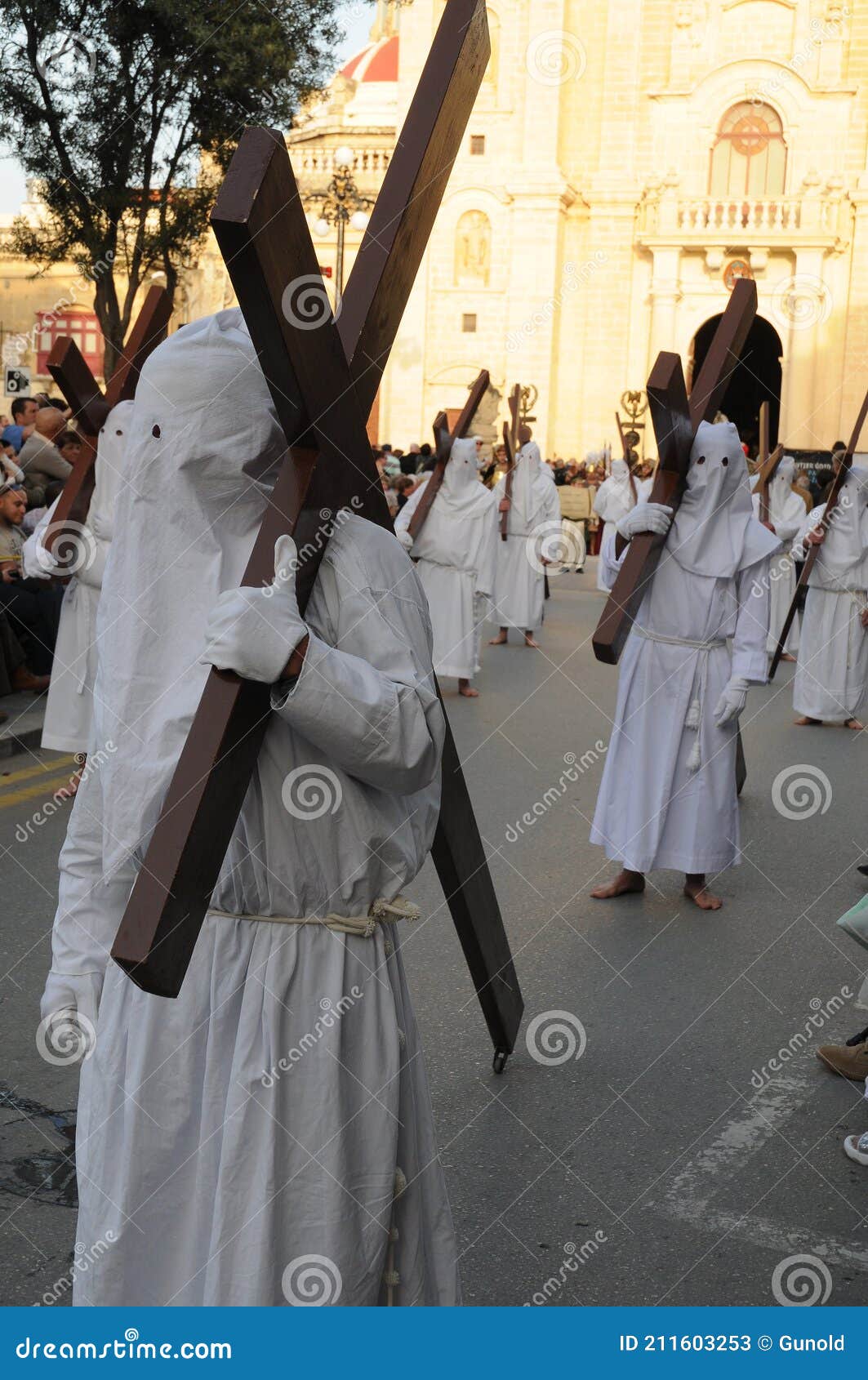 Crucifix Bearer in the Good Friday Procession Editorial Stock Photo ...