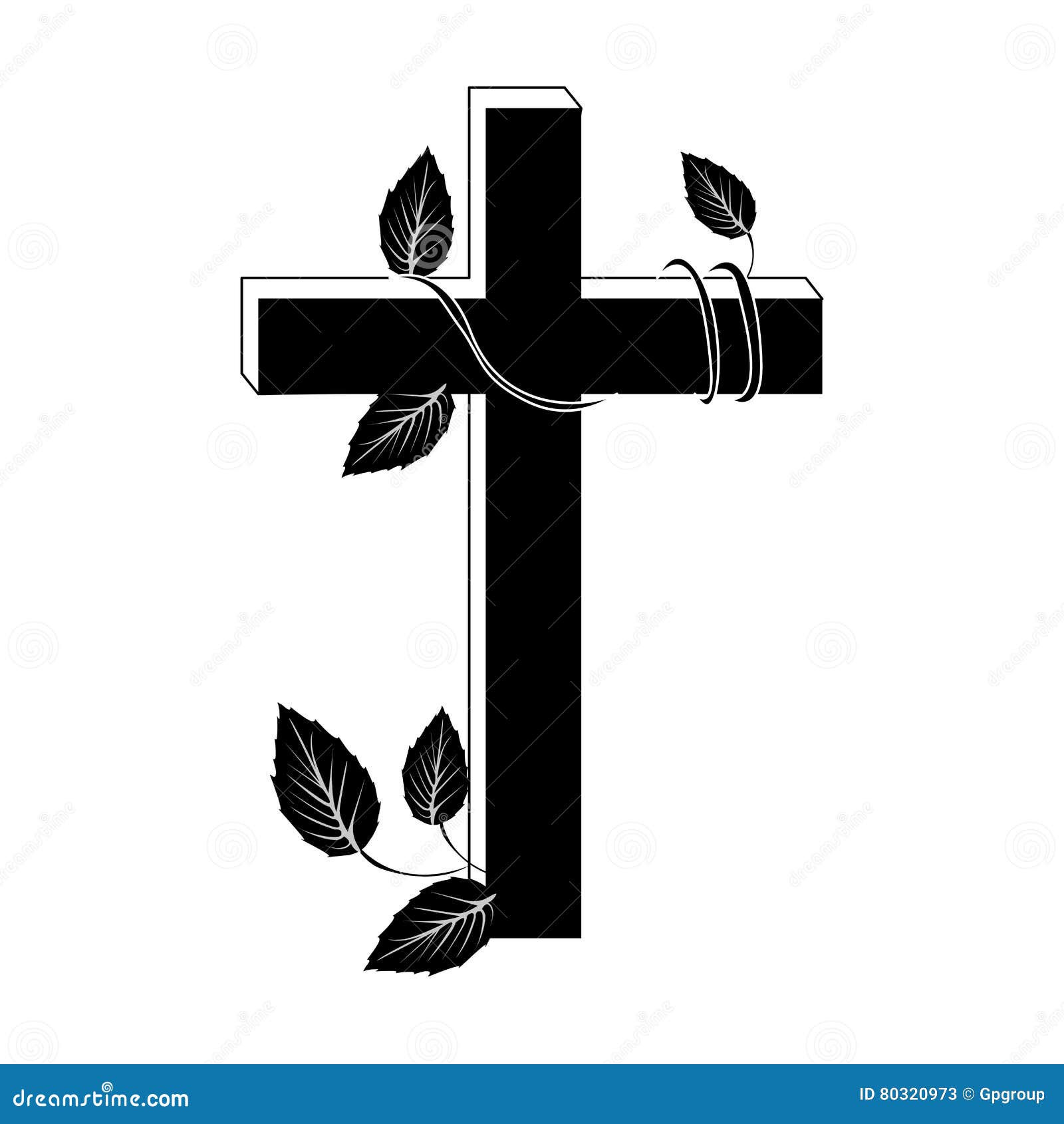 Crucifix Christian or Catholic Icon Image Stock Vector - Illustration ...