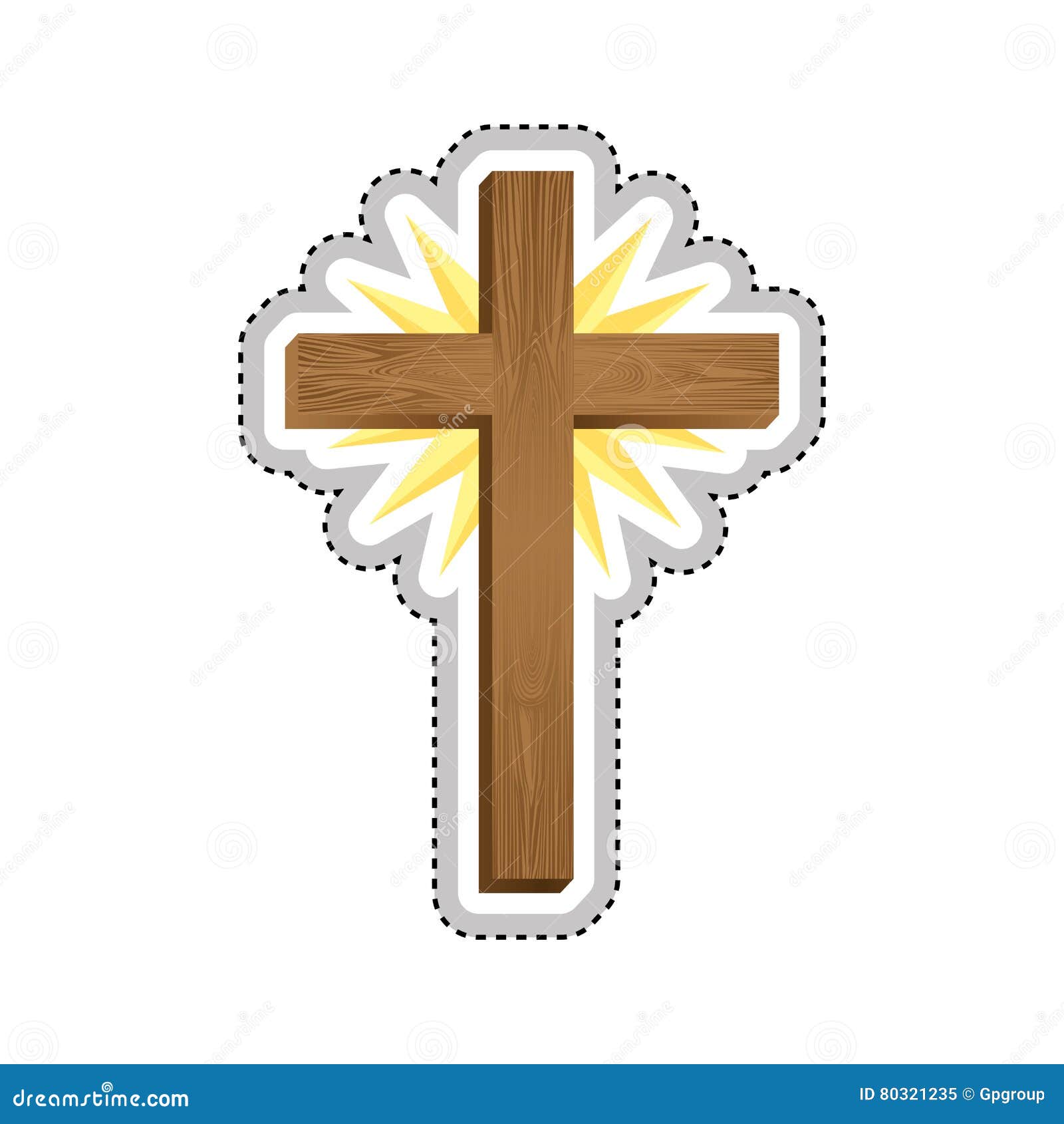 Crucifix Christian or Catholic Icon Image Stock Vector - Illustration ...