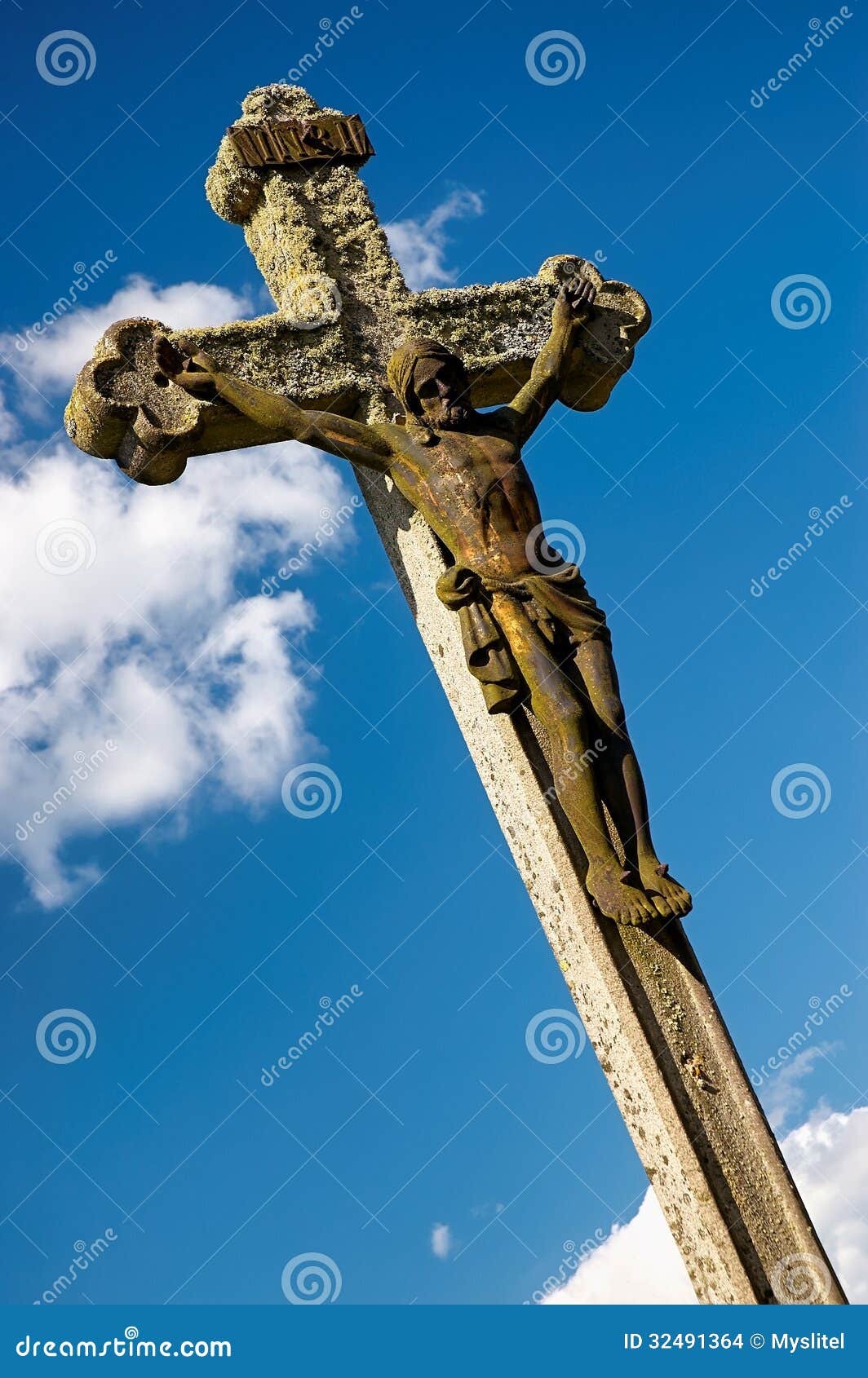 Crucifix stock photo. Image of jesus, death, shine, history - 32491364