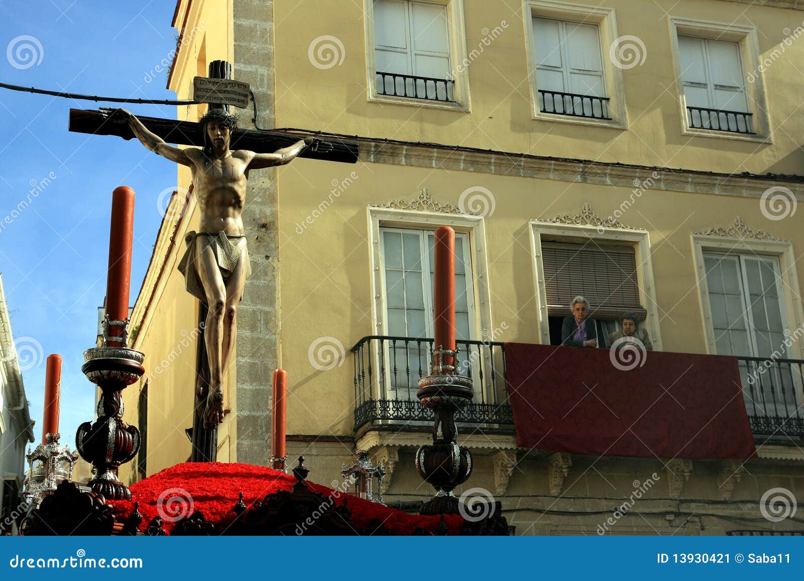 Crucifix,, Easter Celebration in Jerez Spain Editorial Photo - Image of ...