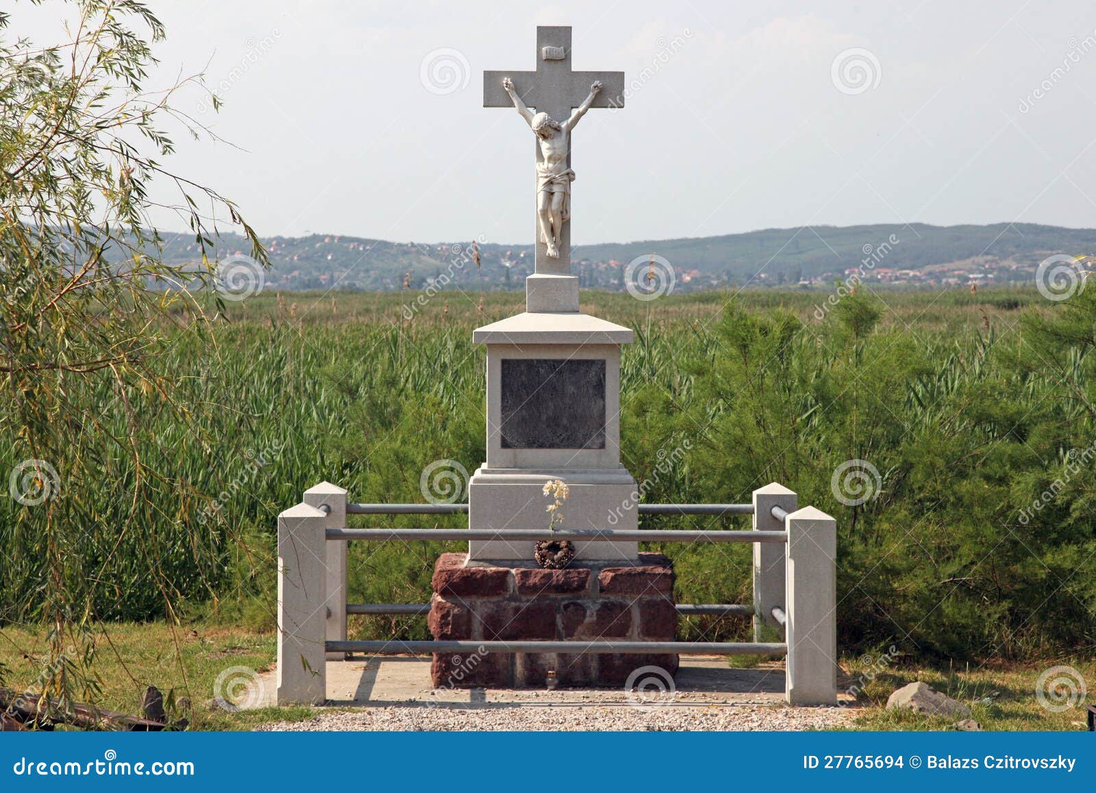 Crucifix in Front of the Hills Stock Photo - Image of catholic, easter ...