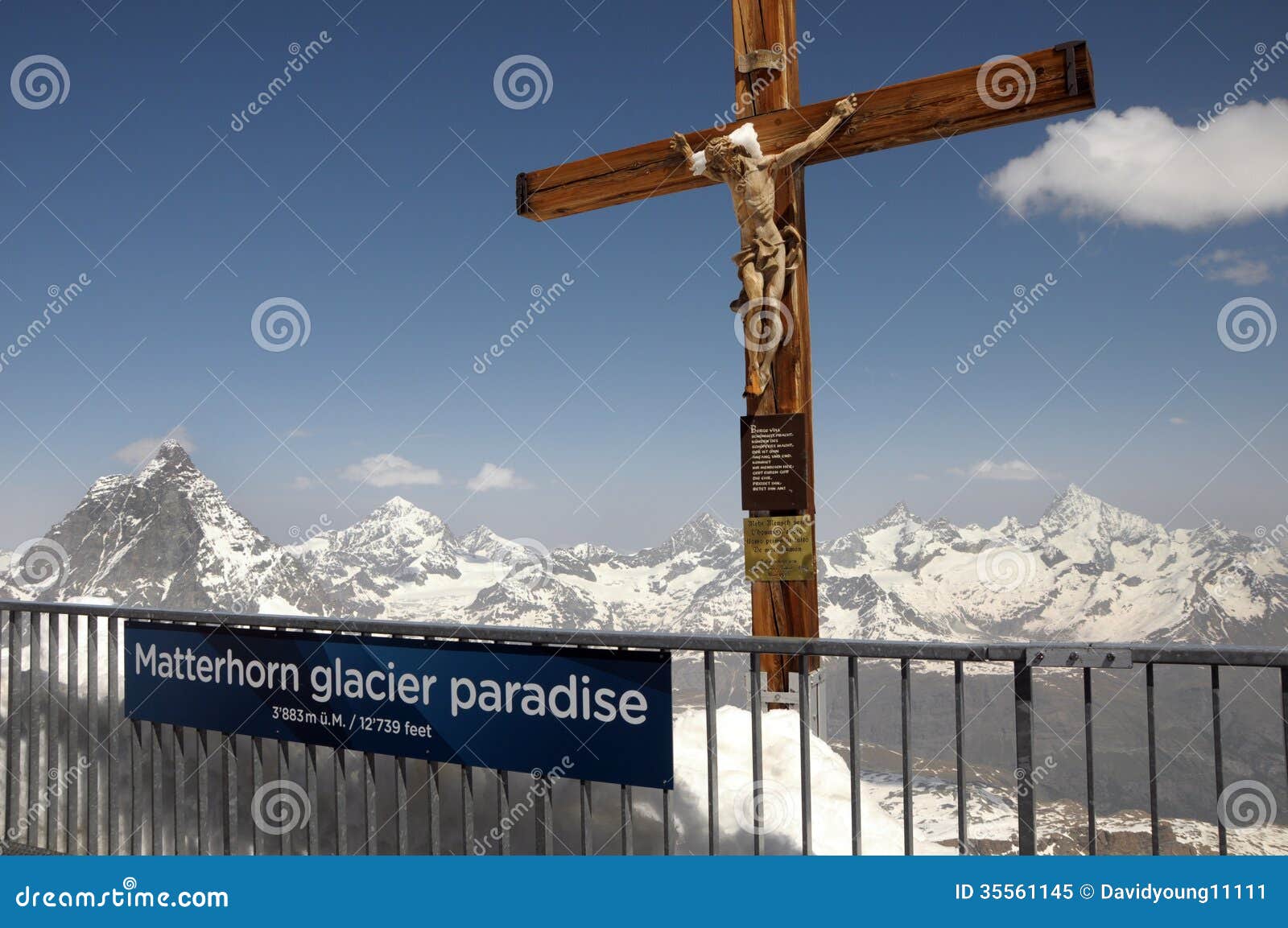 The Klein Matterhorn At 3,883 Metres 12,740 Ft Above Sea Level. It Is ...