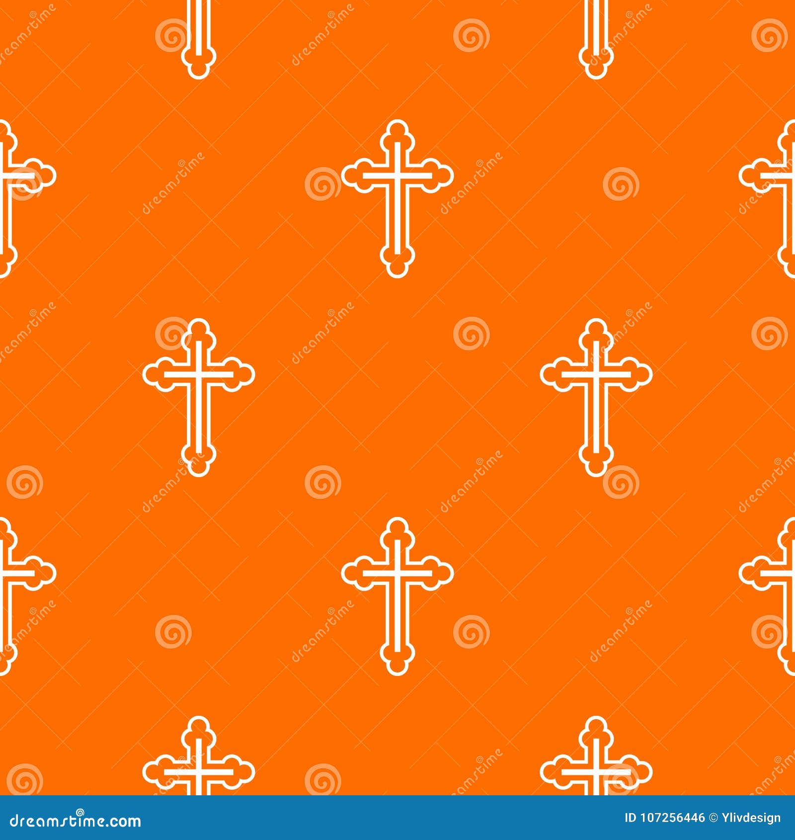 Crucifix pattern seamless stock vector. Illustration of concept - 107256446