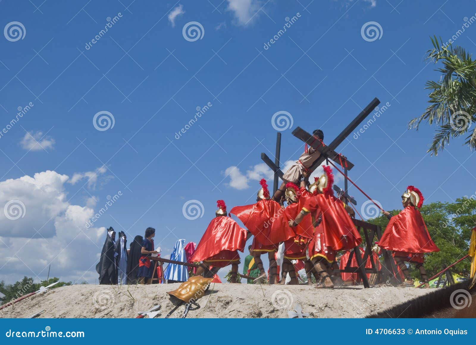 Crucifixion editorial stock photo. Image of crucis, pampanga - 4706633