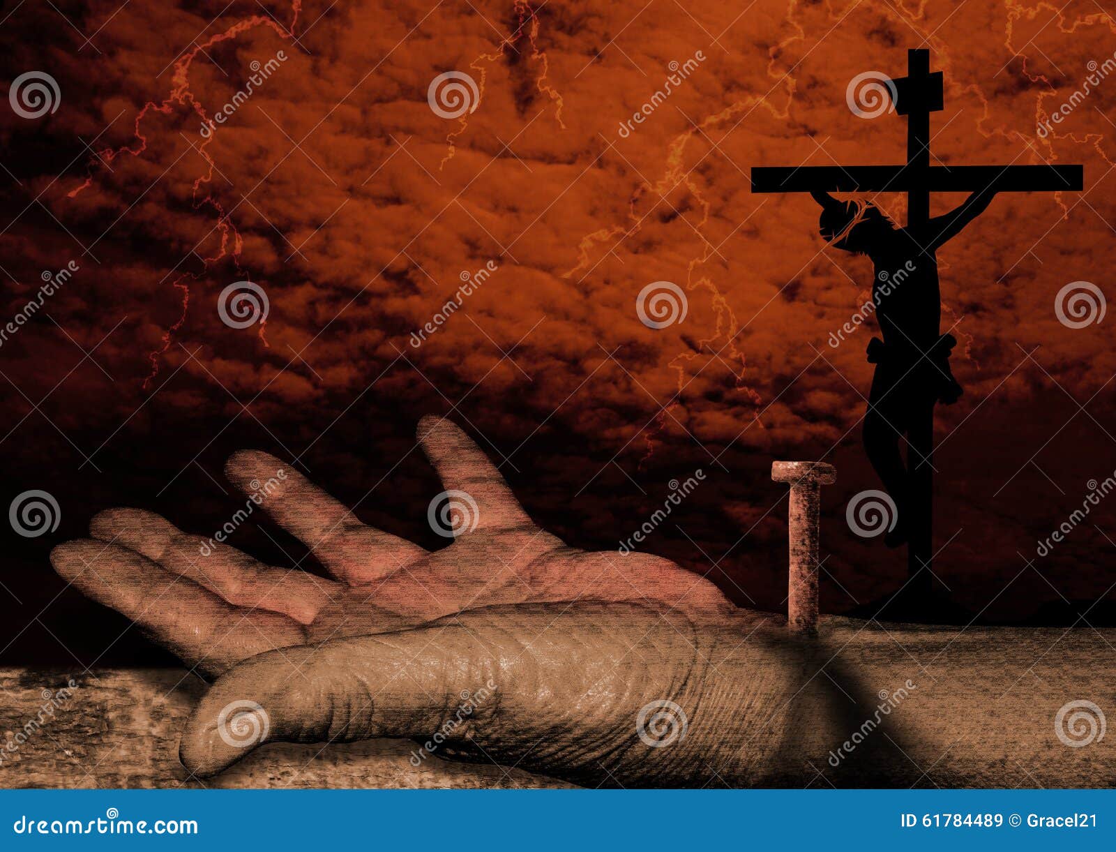 Crucifixion of christ stock illustration. Illustration of lightning ... Crucifixion of christ stock illustration. Illustration of lightning ...